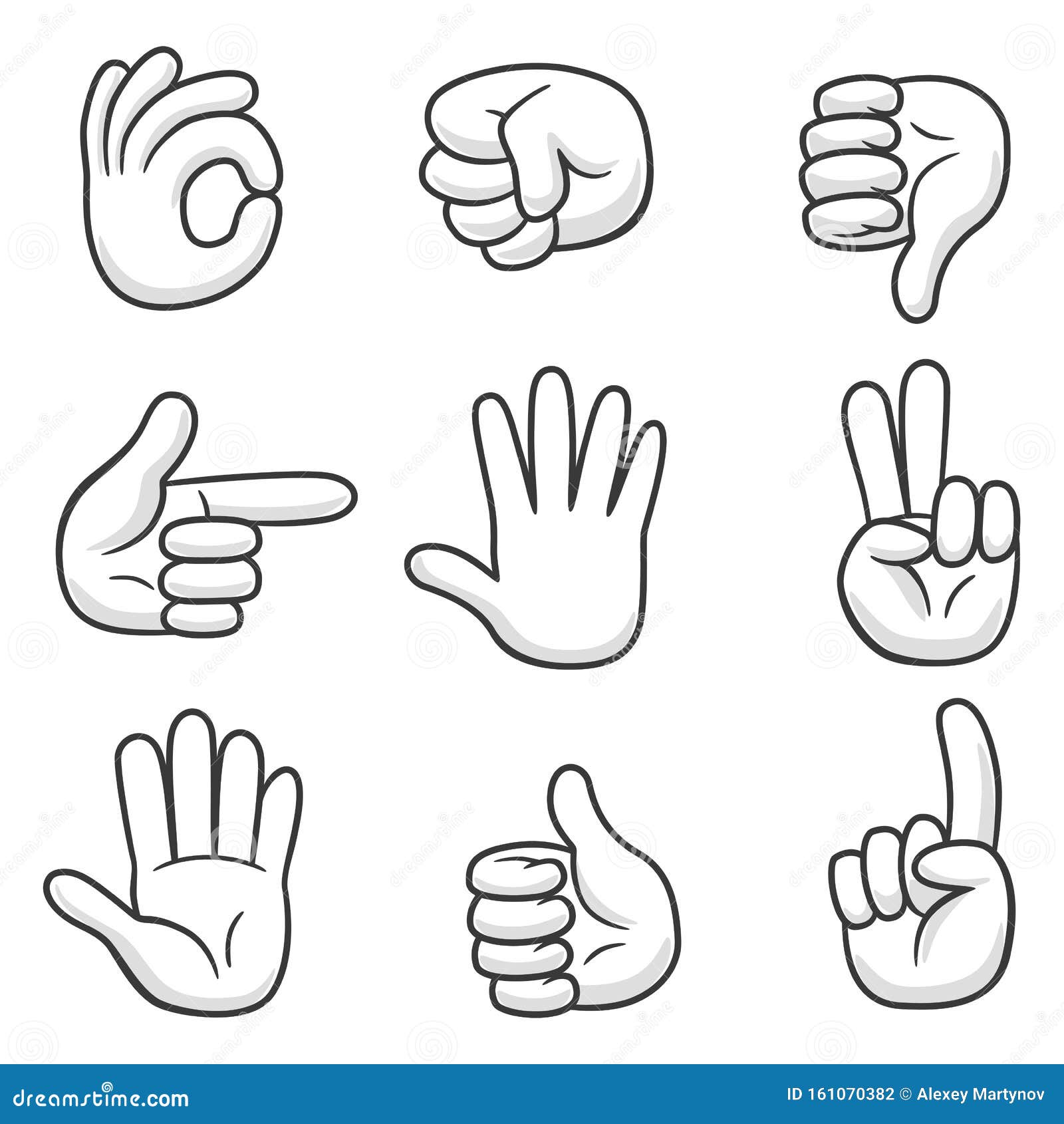 Cartoon Hand Pointing Vector Illustration | CartoonDealer.com #9355252