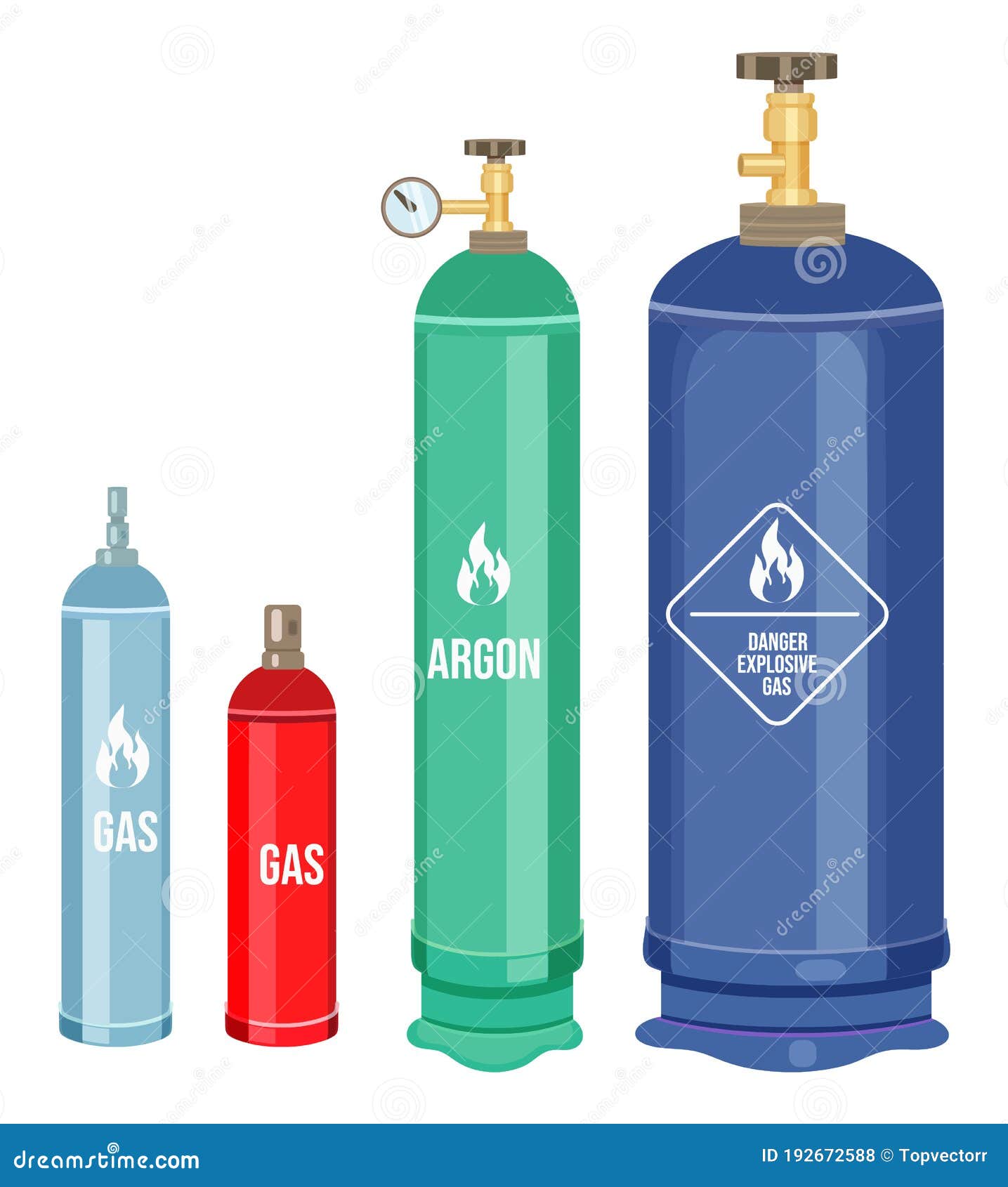Row Of Liquefied Argon Industrial Gas Containers Stock Illustration ... Row Of Liquefied Argon Industrial Gas Containers Stock Illustration ...