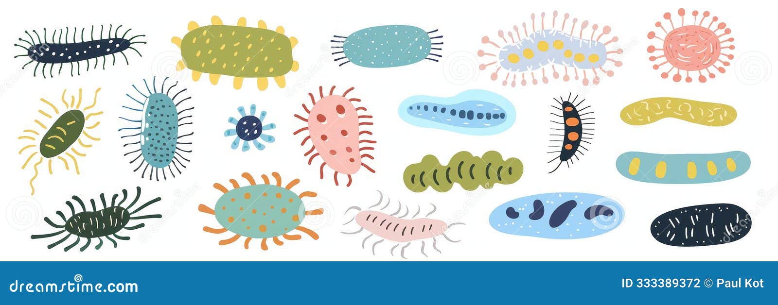 Cartoon Microbe With Visible Inner Anatomy Stock Photo | CartoonDealer ...