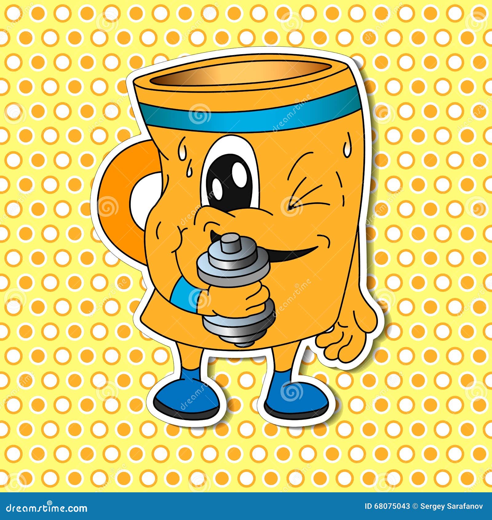 Set of Cartoon Mug (Cup) Emotions Stock Vector - Illustration of ...