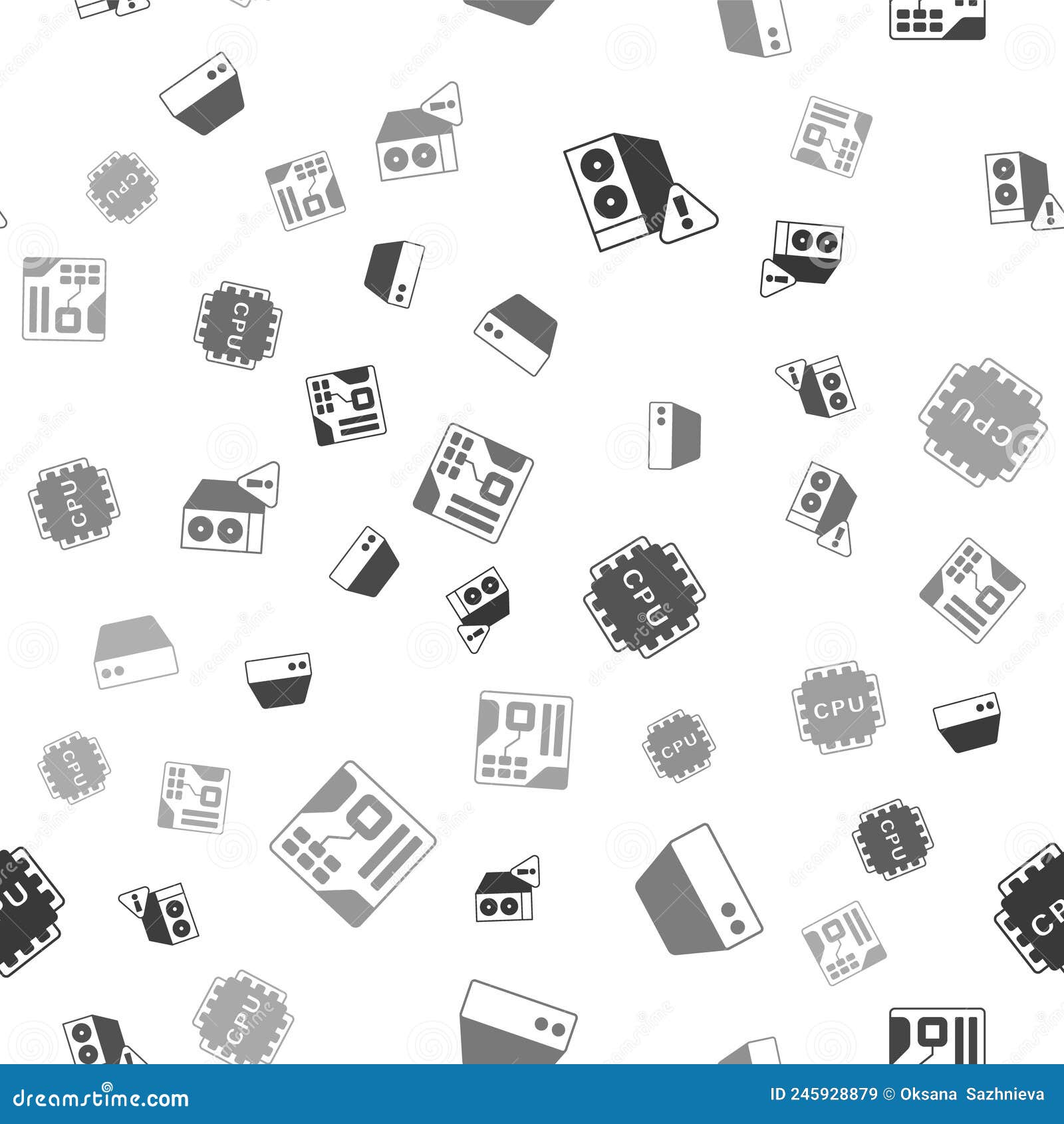 Set Case of Computer, Server, Data, Web Hosting, Processor with CPU and ... Set Case of Computer, Server, Data, Web Hosting, Processor with CPU and ...