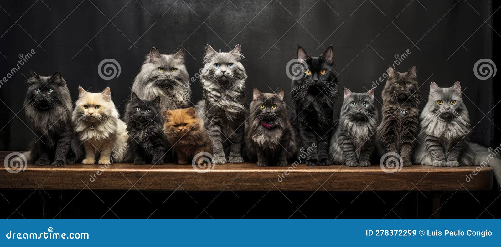 A set of cats stock image. Illustration of collection - 278372299
