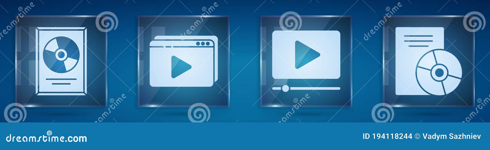 Set CD Disk Award in Frame, Online Play Video, Online Play Video and CD ...