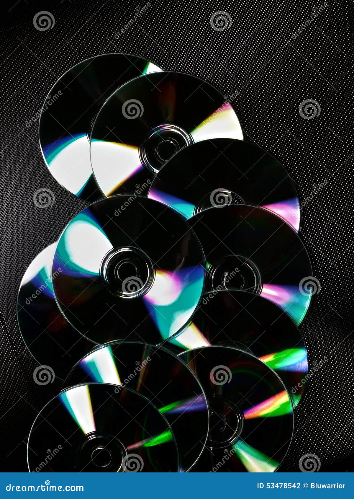 Set of cds stock photo. Image of digital, spectrum, black - 53478542