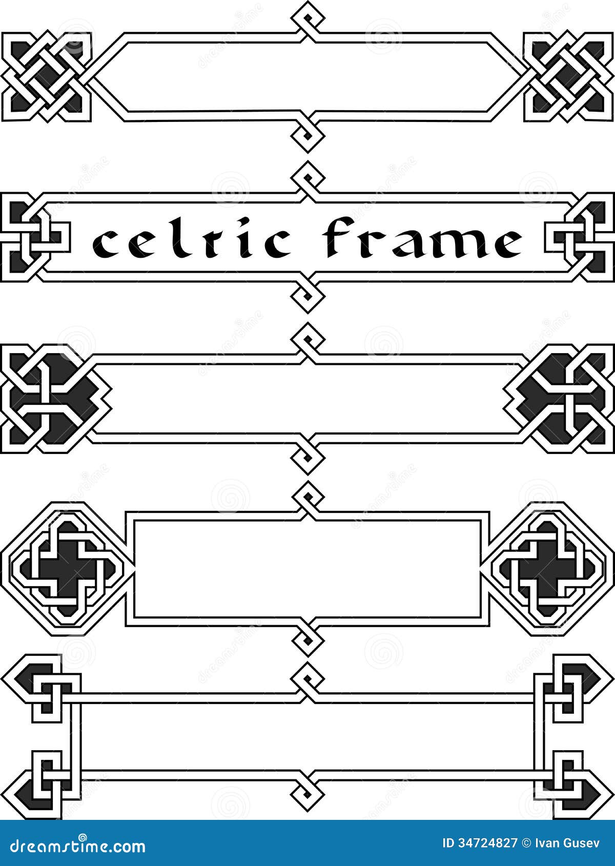 Celtic Frame, Border Pattern - Stock Photo | CartoonDealer.com #43448010