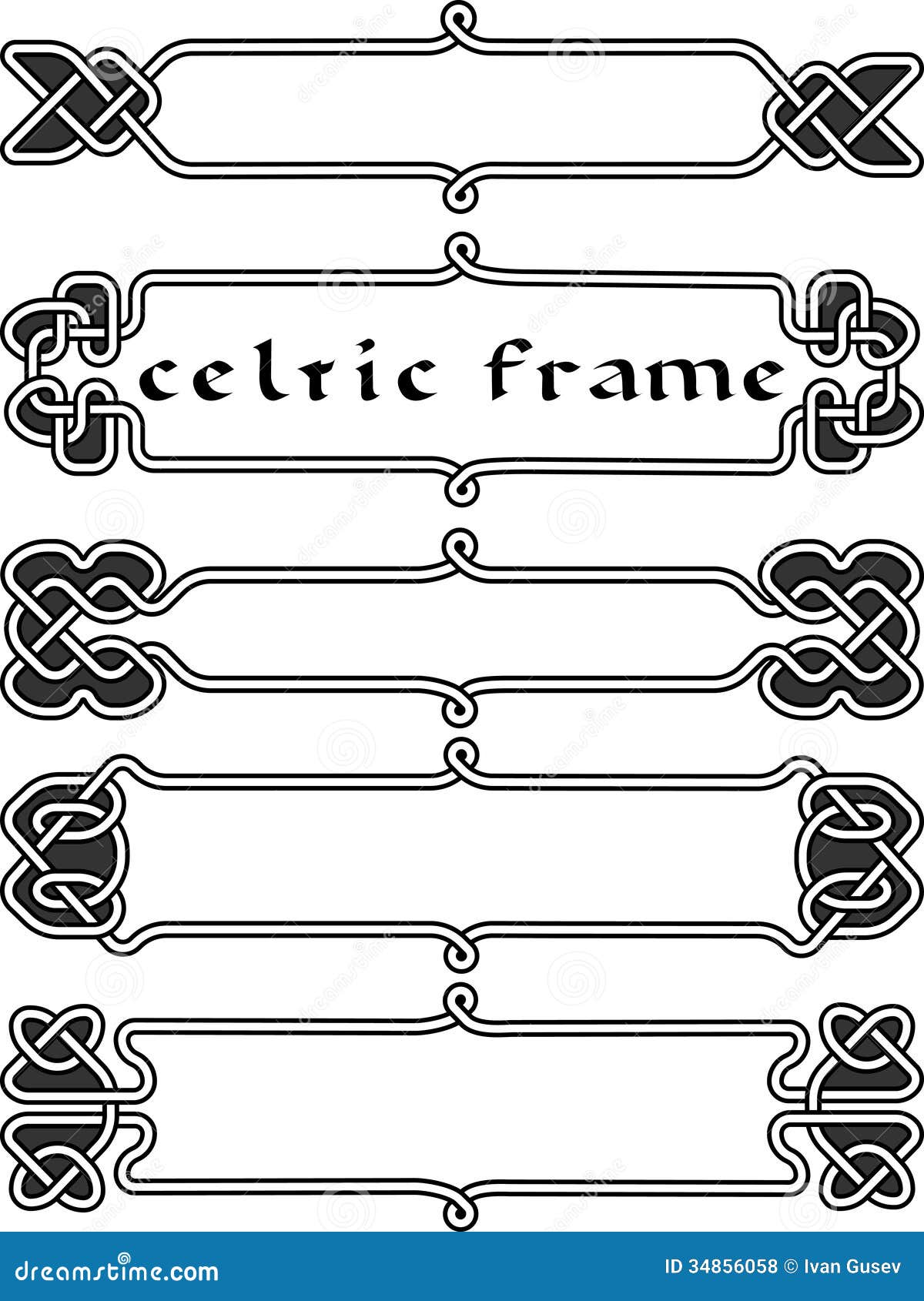 Celtic Frame, Border Pattern - Stock Photo | CartoonDealer.com #43448010