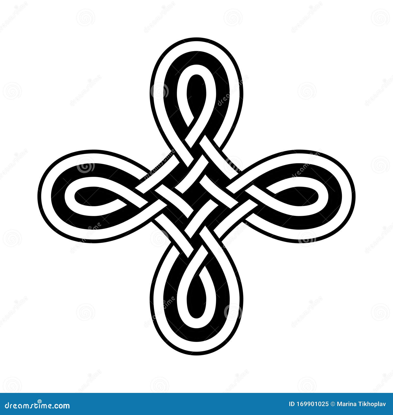 Set of Celtic Knots. Traditional Celtic Ornament Elements Isolated ...