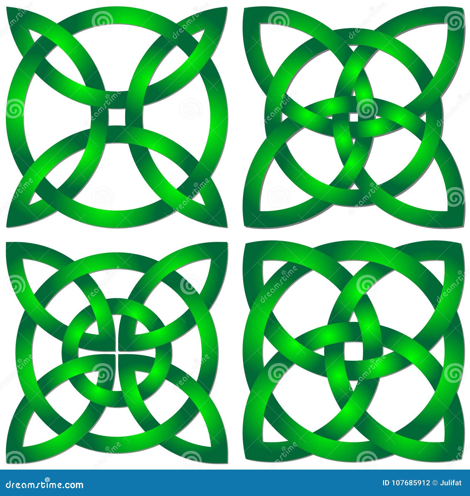 Celtic Shamrock Knot In Circle Symbol Ireland, Vector Symbol Symbol Of ...