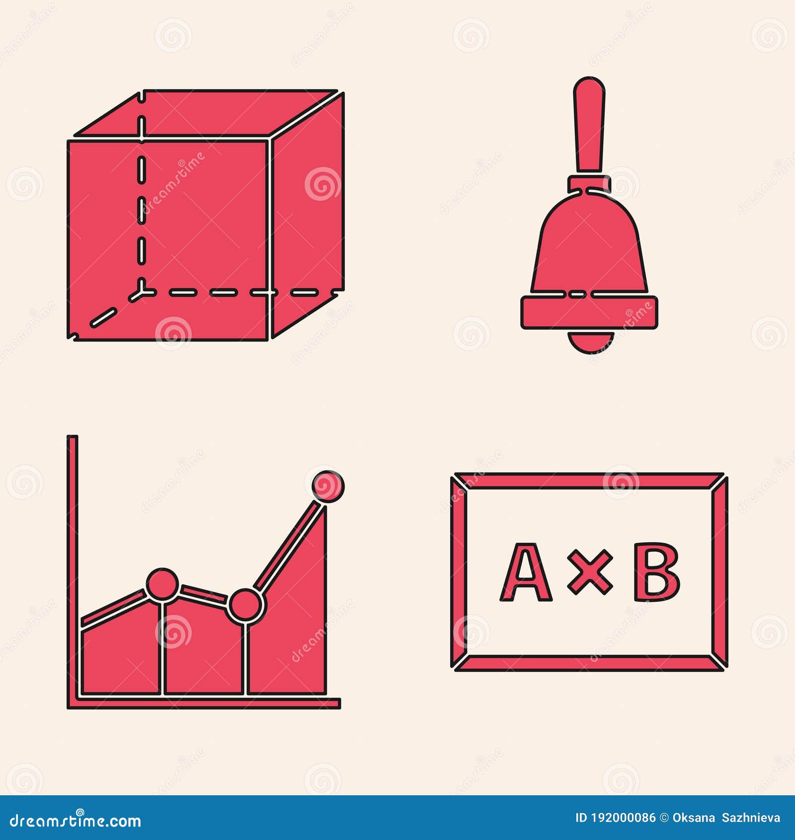 Set Chalkboard, Geometric Figure Tetrahedron, Graph, Schedule, Chart ...