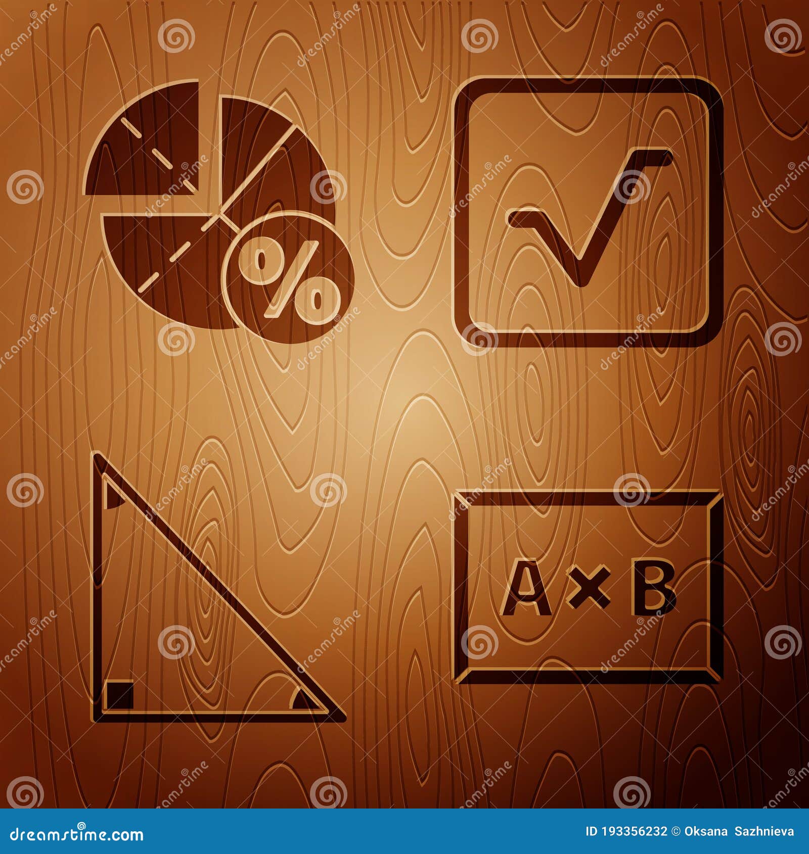 Set Chalkboard, Graph, Schedule, Chart, Diagram, Triangle Math and ...