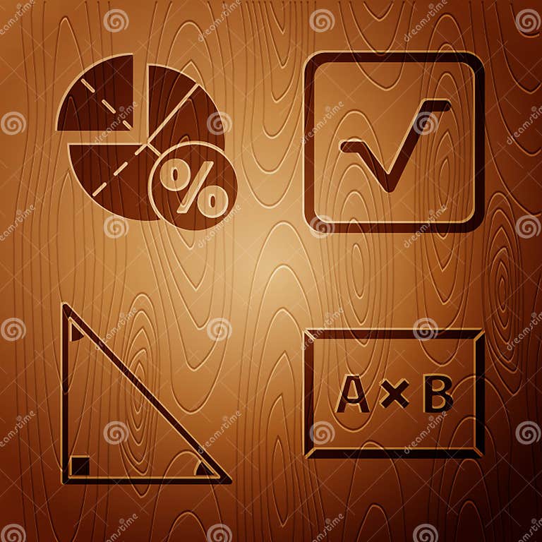 Set Chalkboard, Graph, Schedule, Chart, Diagram, Triangle Math and ...