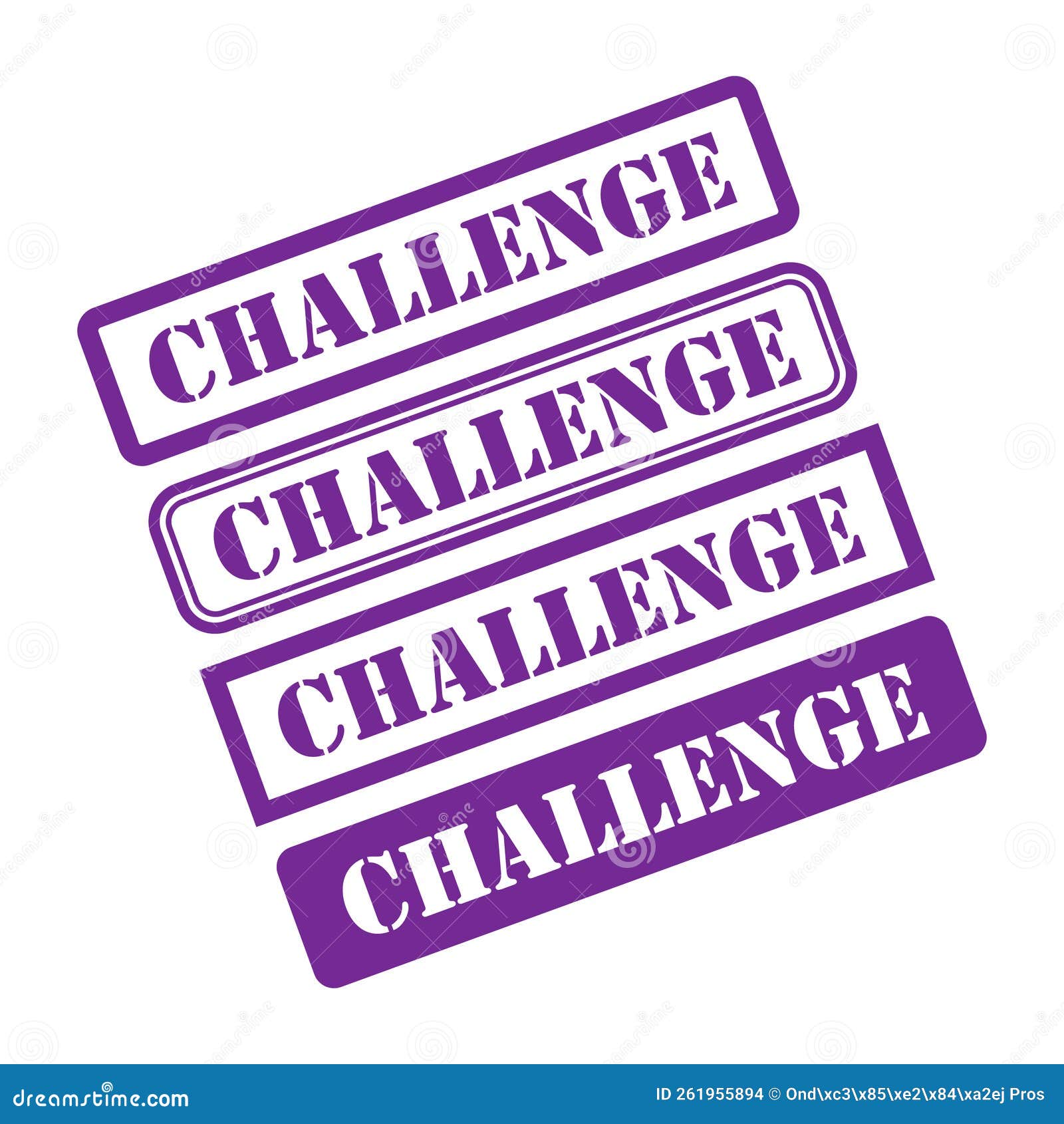 Set of Challenge Stamp Symbol, Label Sticker Sign Button, Text Banner ... Set of Challenge Stamp Symbol, Label Sticker Sign Button, Text Banner ...