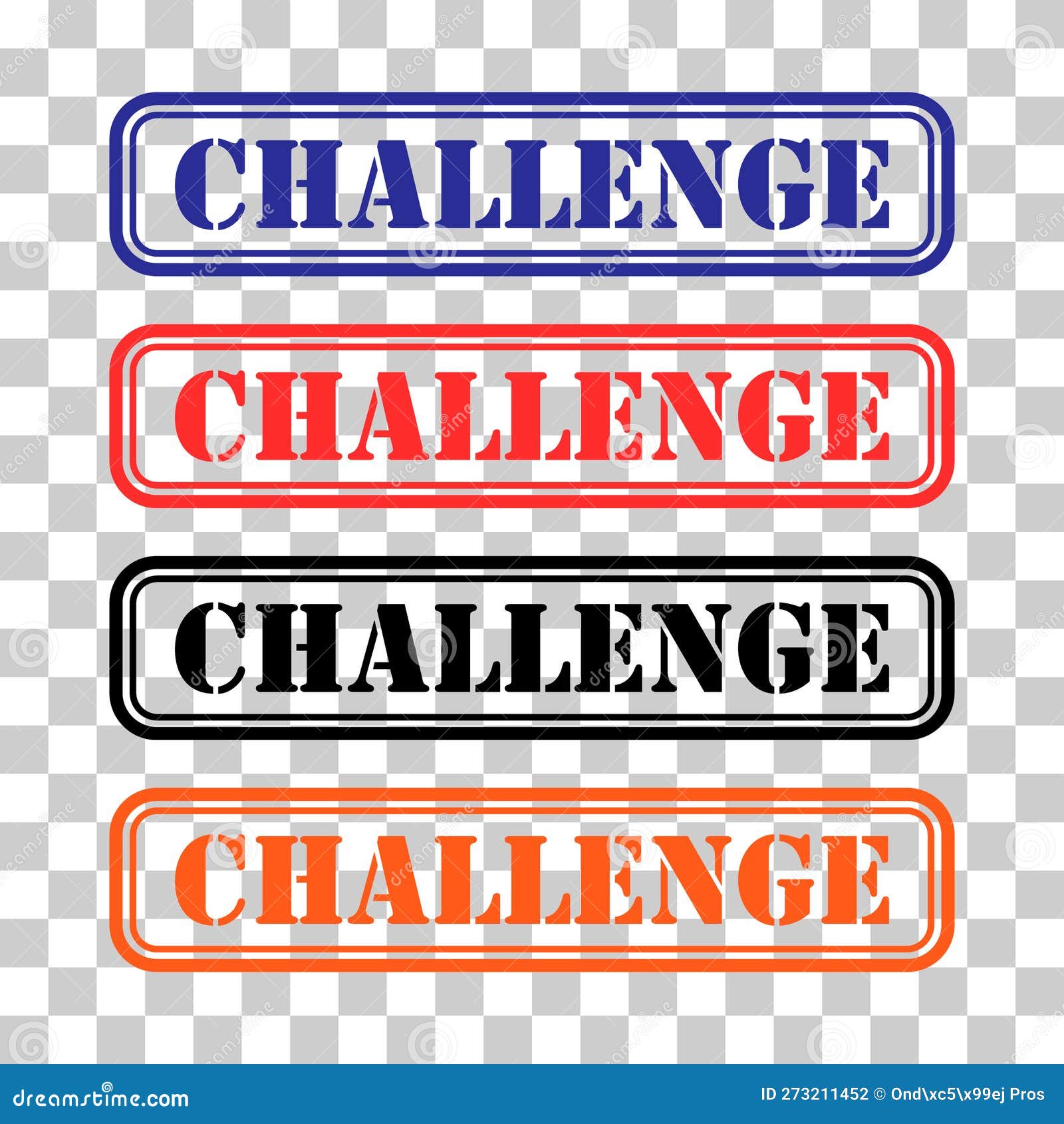 Set of Challenge Stamp Symbol, Label Sticker Sign Button, Text Banner ... Set of Challenge Stamp Symbol, Label Sticker Sign Button, Text Banner ...