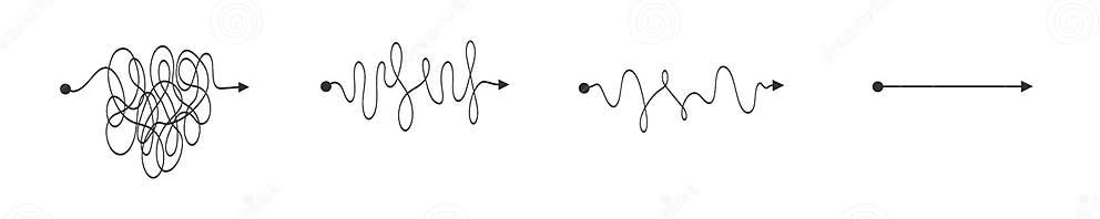 Set of Chaotic Lines in Untangled Process. Complex Problem Solution ...