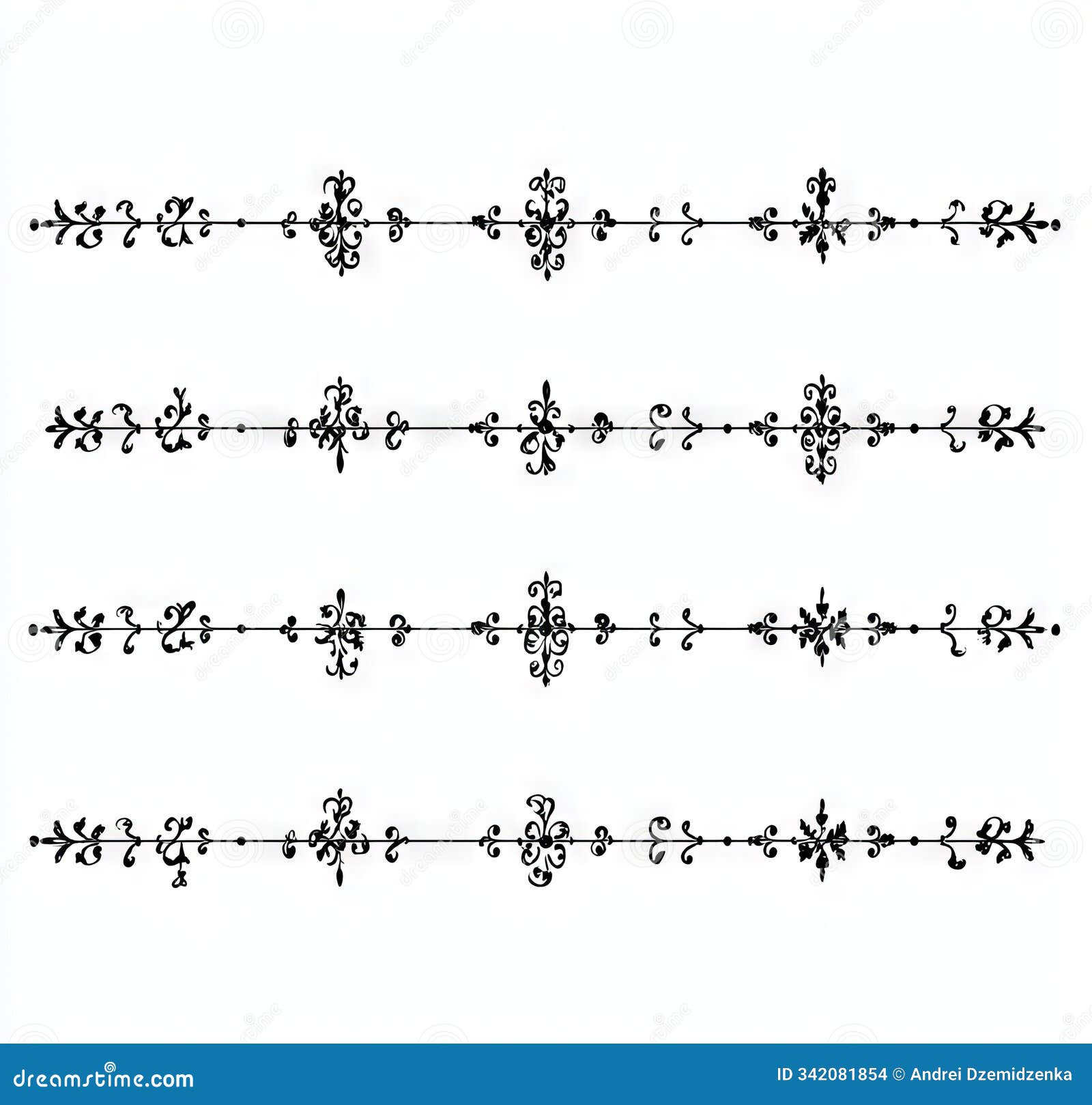 Text Separators Deccoration Vector Set. | CartoonDealer.com #78288533