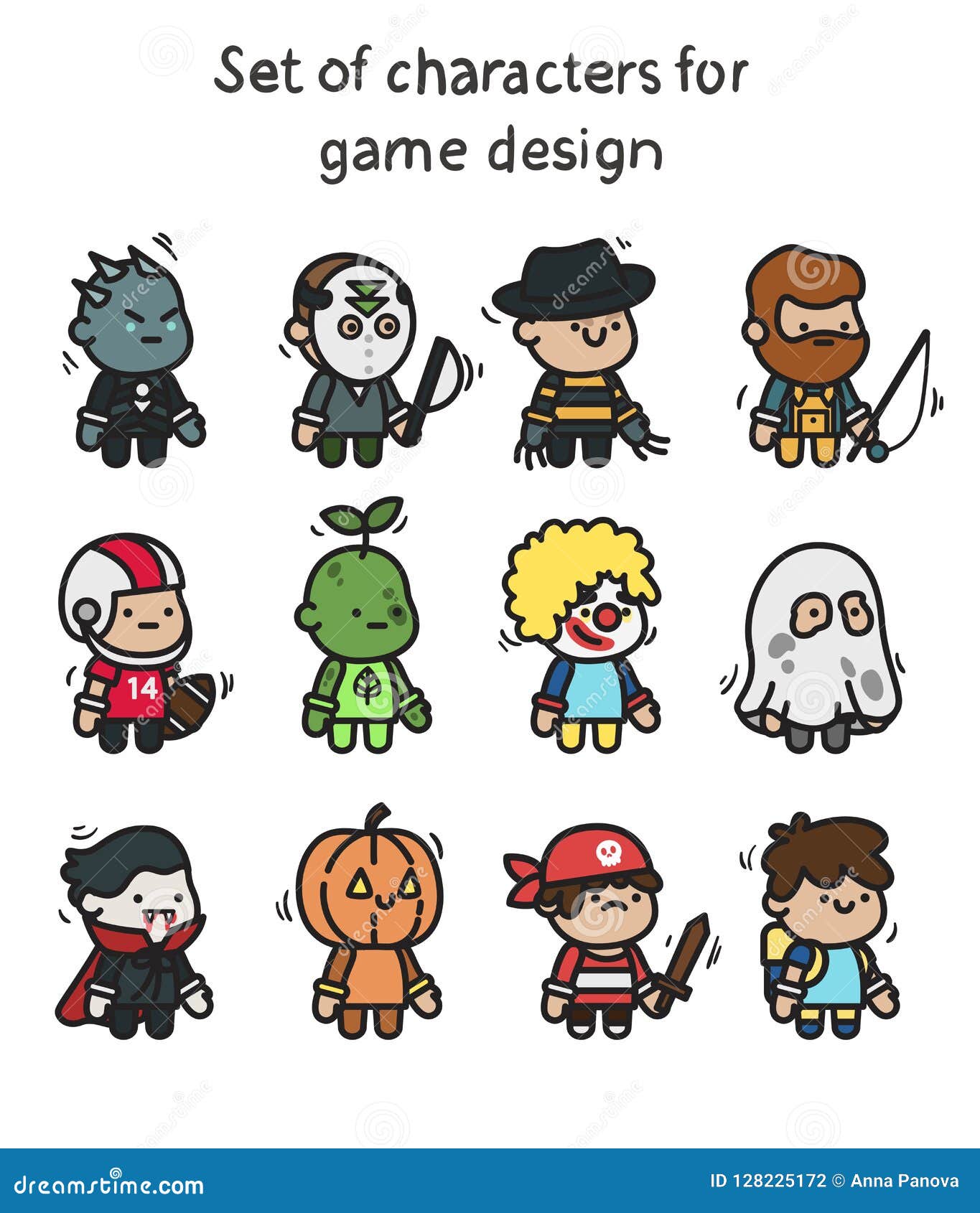 A Set of Characters Ready for Animation. Character for Mobile ...