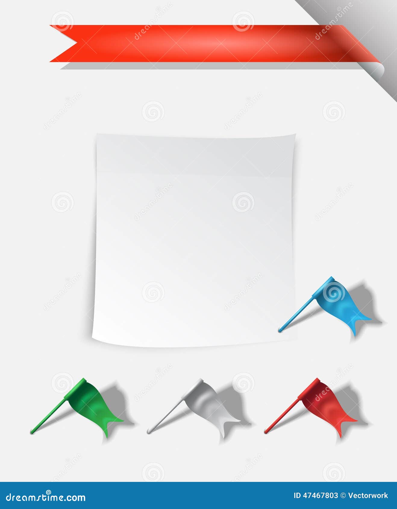 Set of Check Boxes for Paper Stock Vector - Illustration of billboard ...