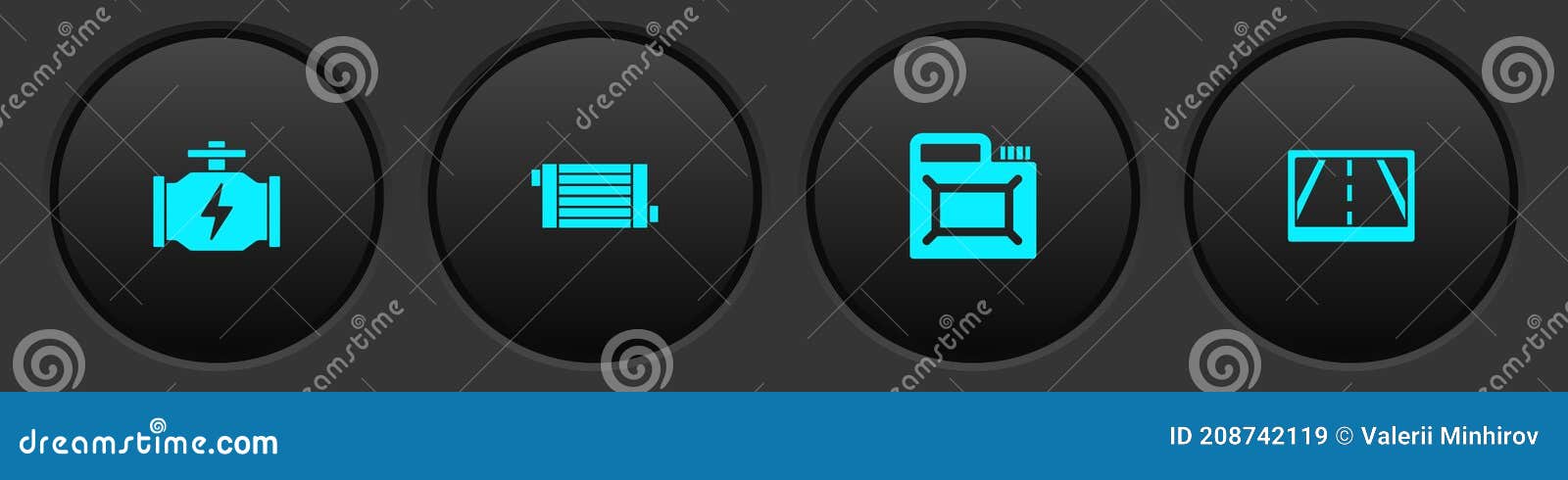 Car Coolant Canister Icon. Motor Antifreeze Jerrycan Symbol. Vector ...