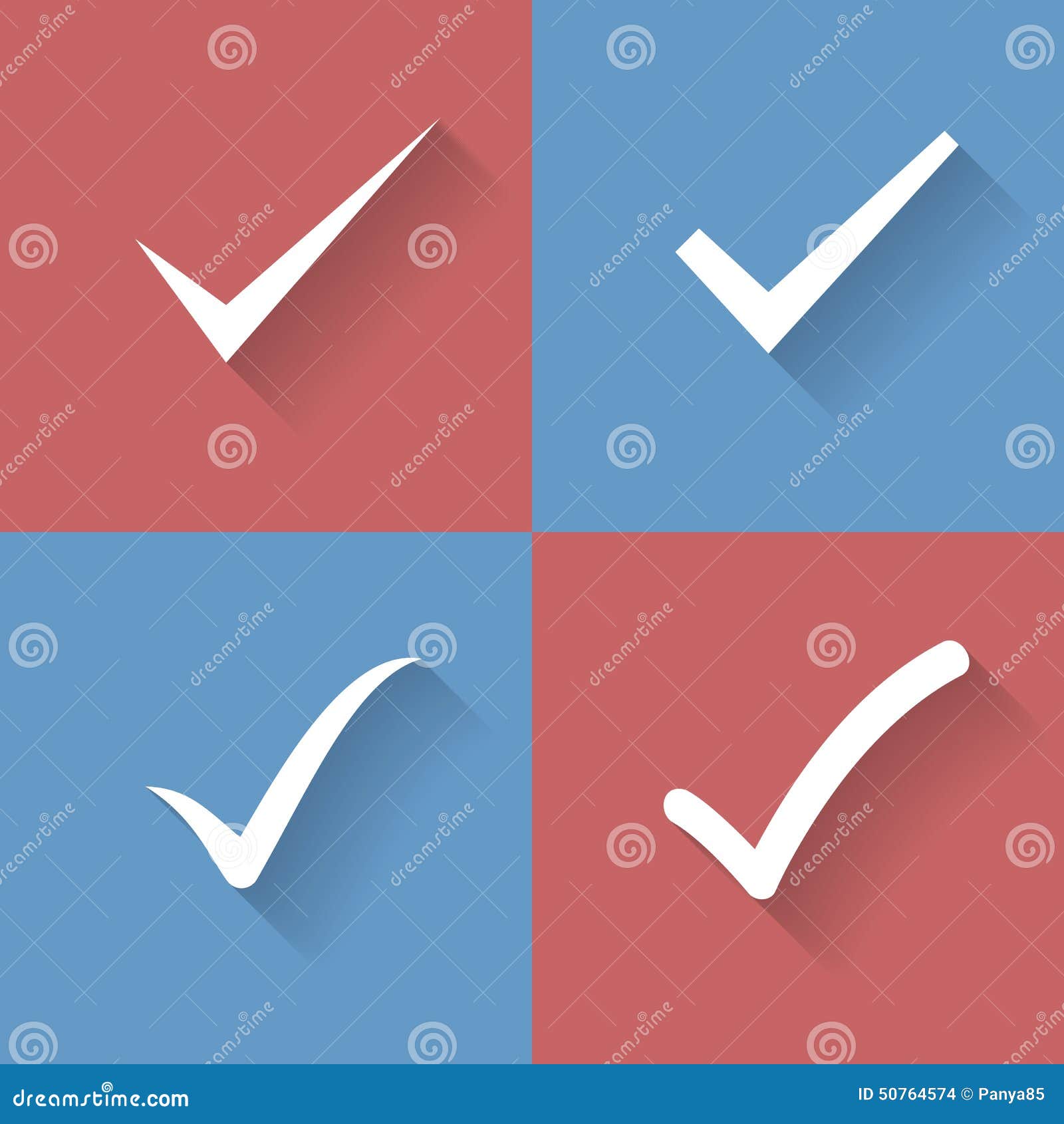 Set of Check Mark, Check Box Stock Vector - Illustration of confirm ...