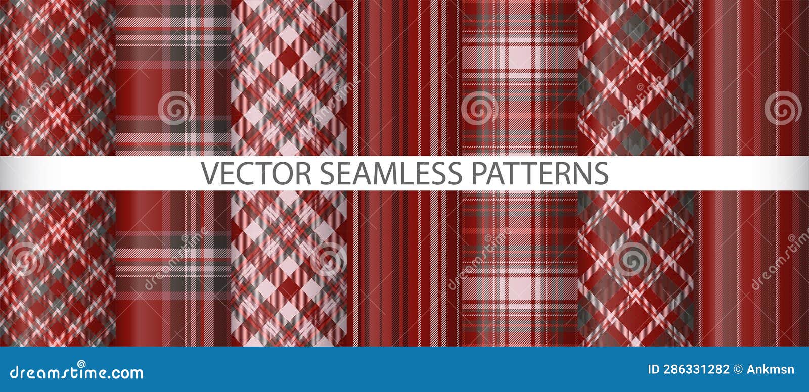 Set Check Pattern Background. Textile Vector Texture Stock Vector ...