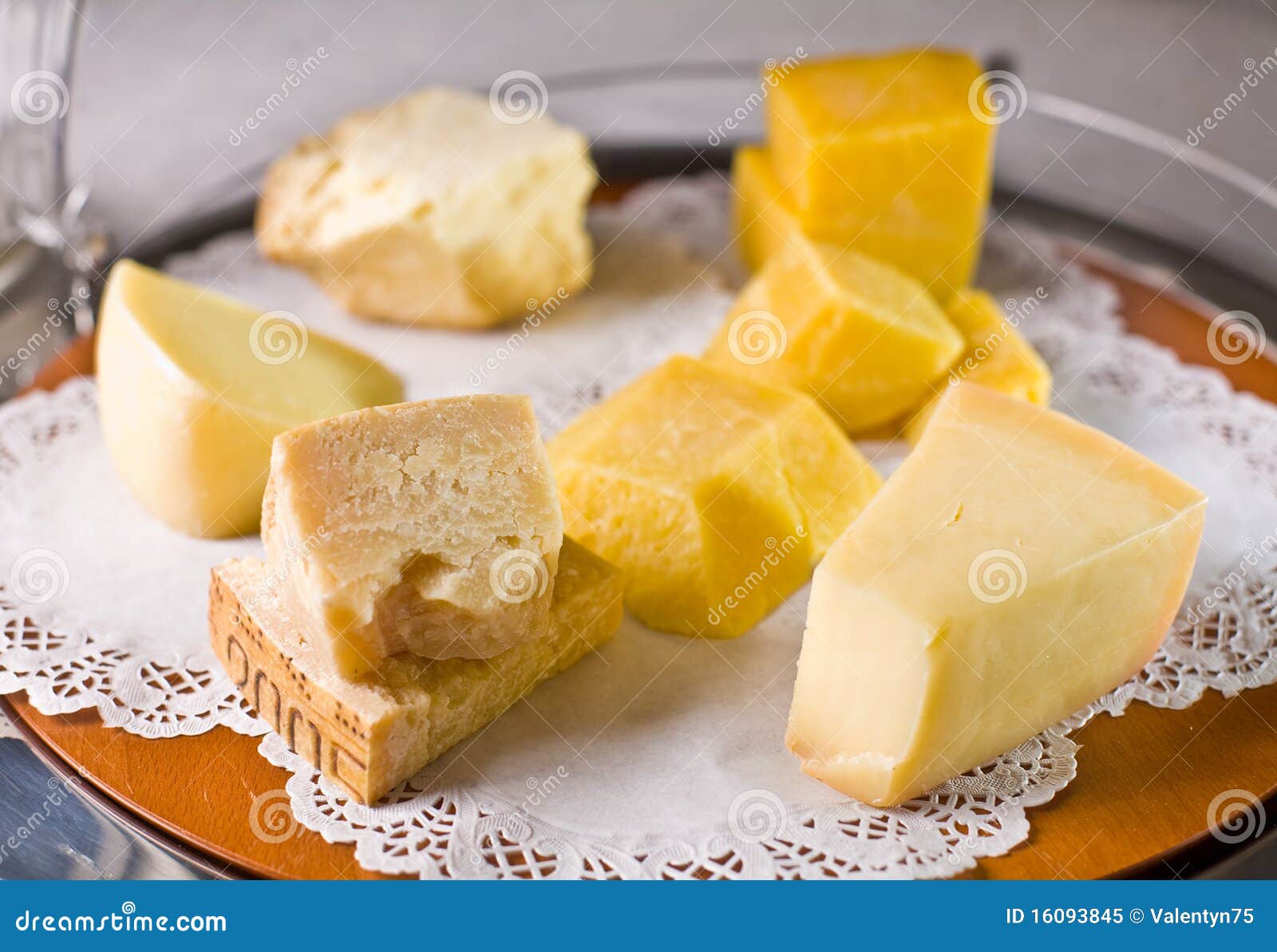 Set of cheese in a bowl. stock image. Image of dinner - 16093845