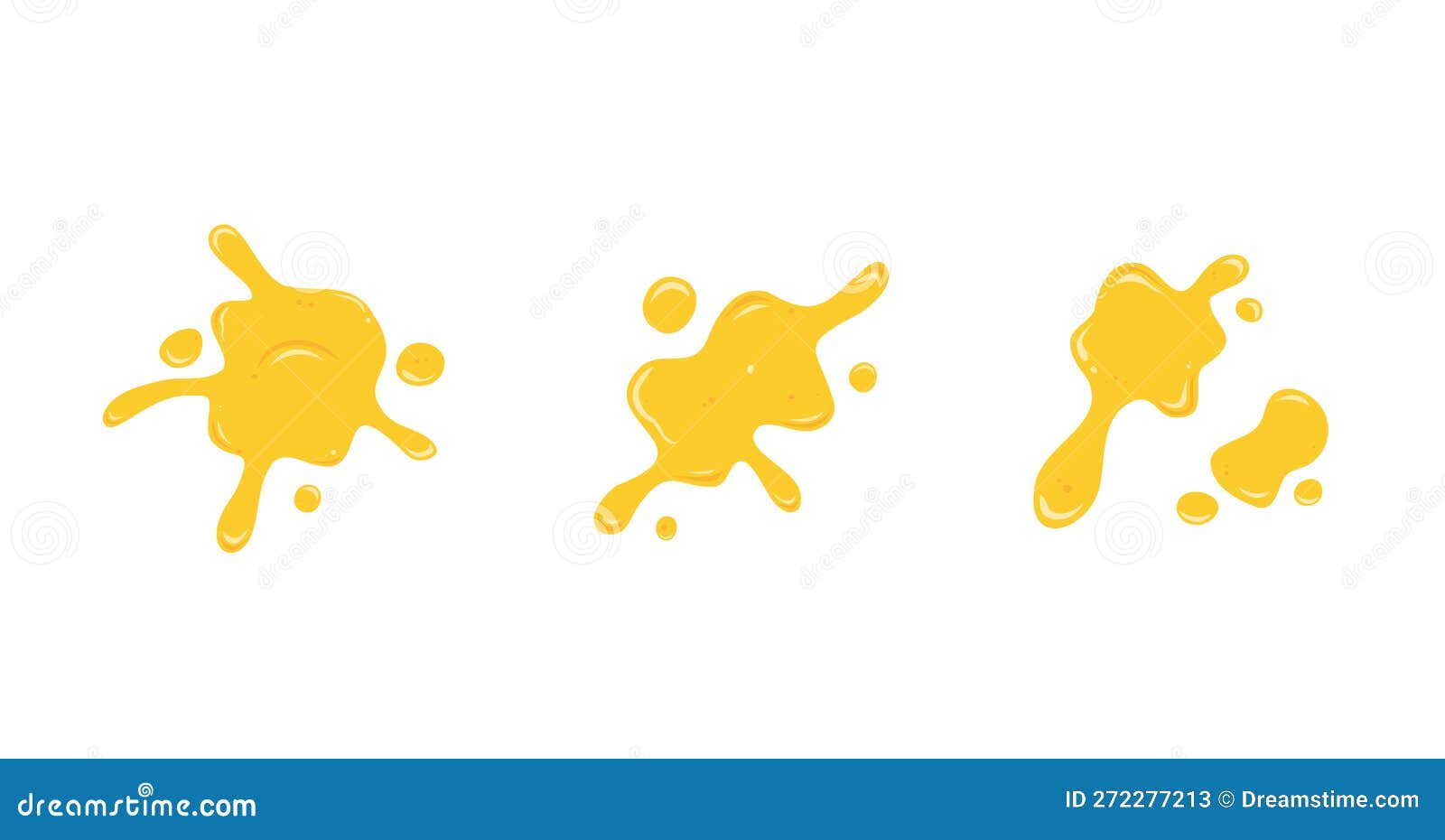 Set of Cheese Liquid Splash Vector Illustration Element for Decoration ...