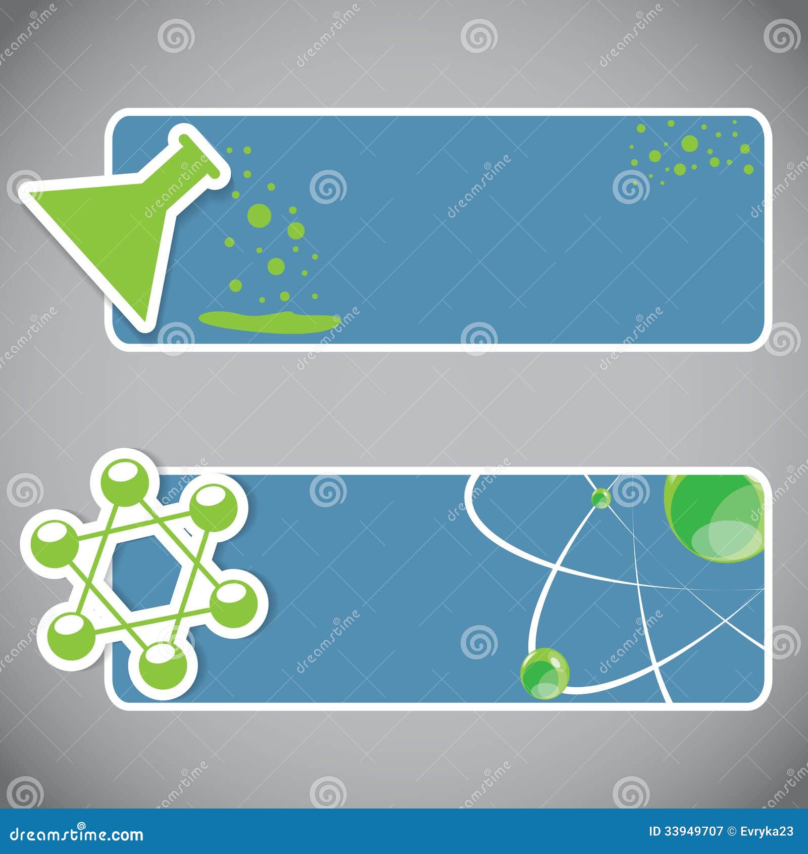Set of Chemical Banners or Website Stock Vector - Illustration of ...