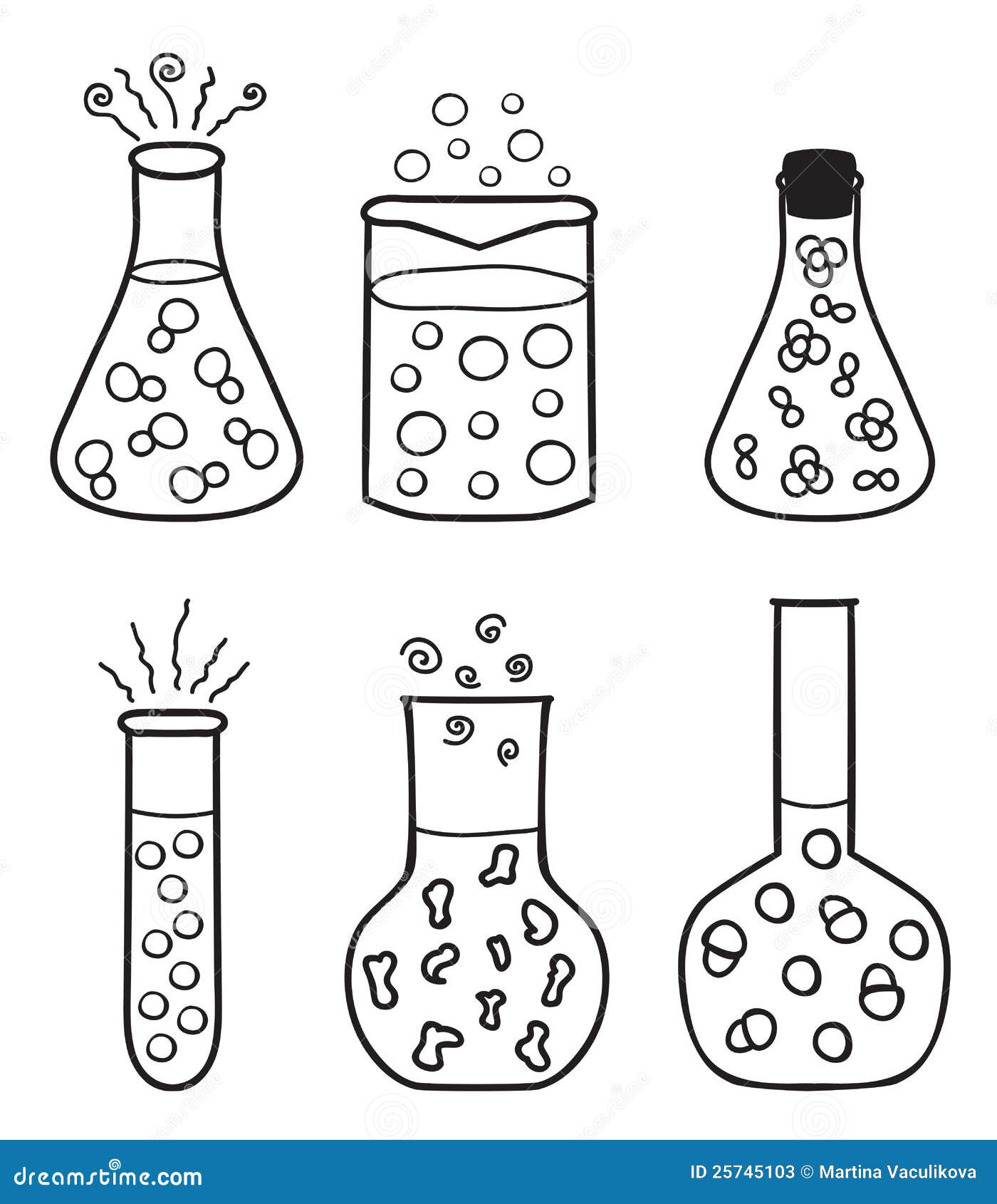Set of chemical test tubes stock vector. Illustration of pharmaceutical ...