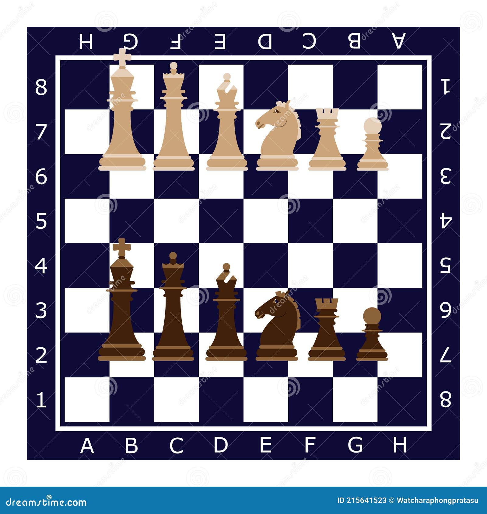 Set Chess Concept, Vector Illustration in Flat Design Stock Vector ...