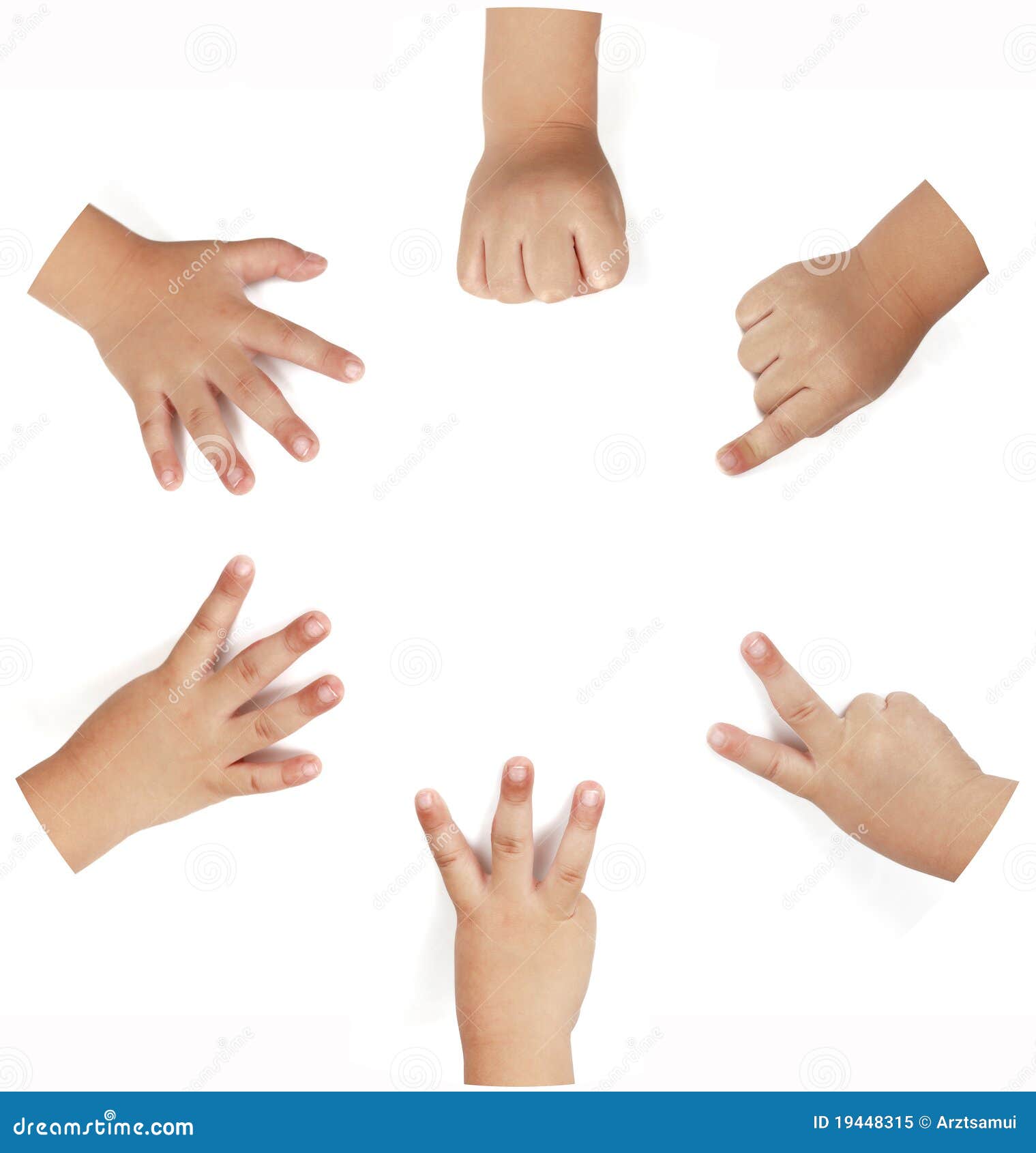 Set of child hand stock image. Image of fist, finger - 19448315