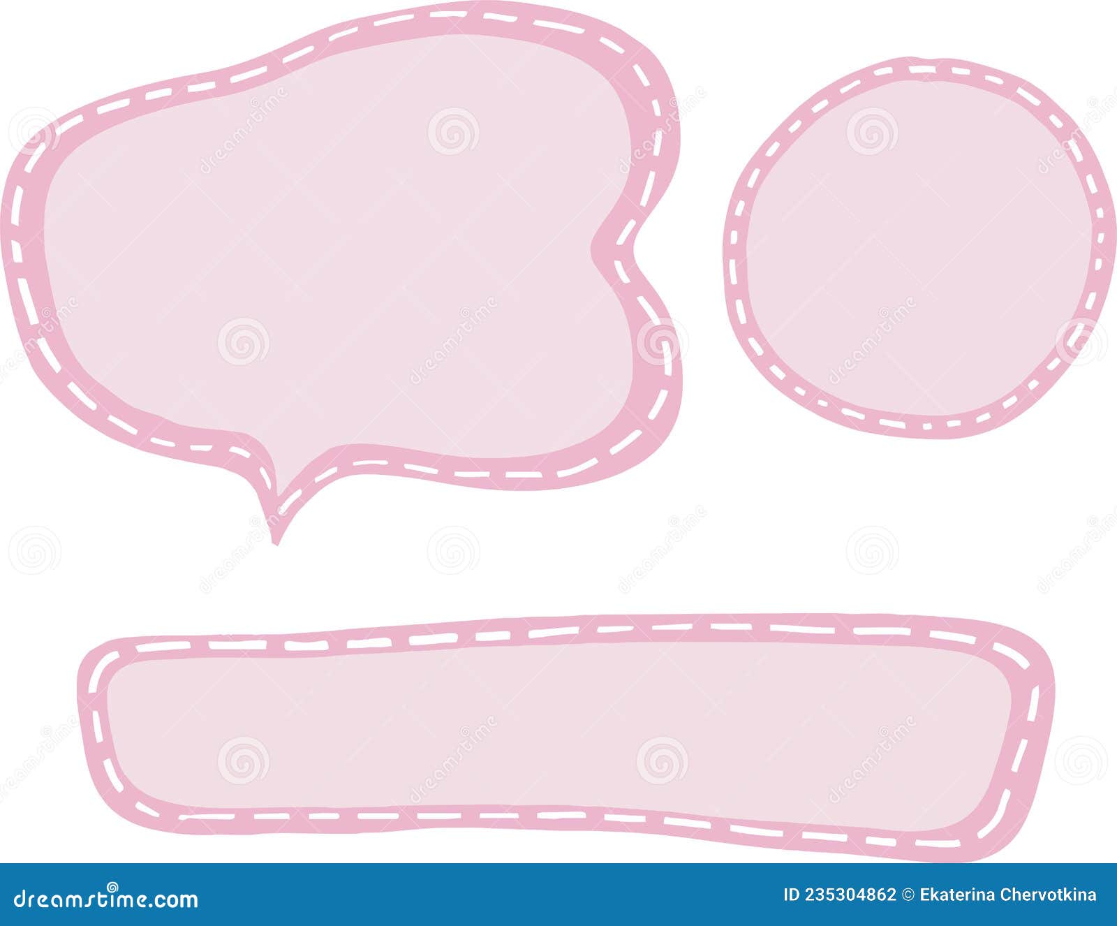 A Set of Children Text Frames Pink Stock Vector - Illustration of gift ...