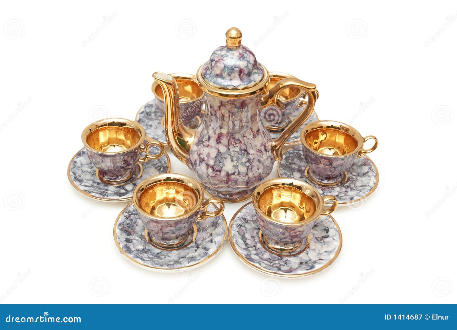 Set of chinaware stock image. Image of teapot, traditional - 1414687