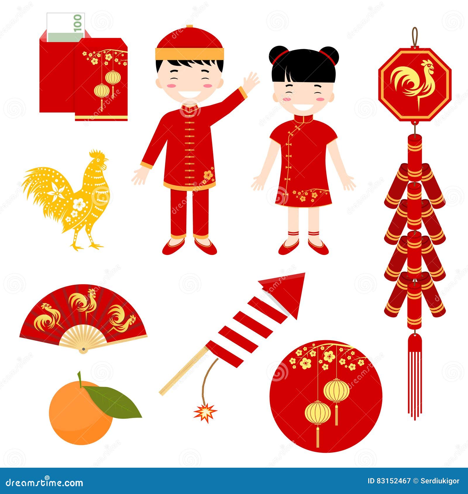 Set of Chinese flat icons. stock vector. Illustration of eps10 - 83152467