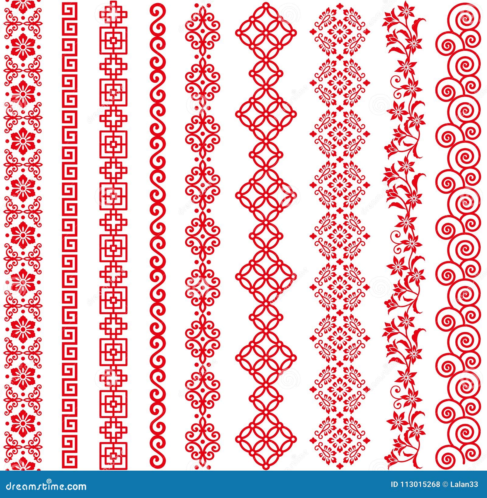 Set of Chinese Style Borders. Stock Vector - Illustration of asian ... Set of Chinese Style Borders. Stock Vector - Illustration of asian ...