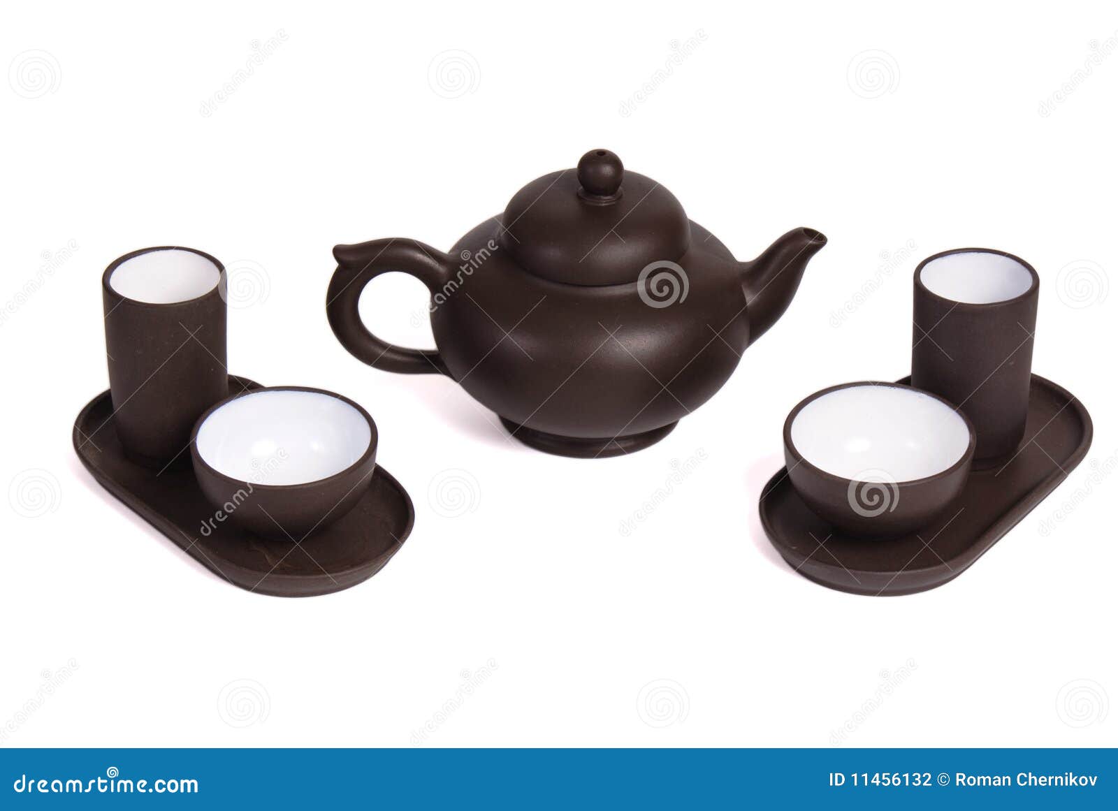 Set for the Chinese Tea Ceremony Stock Photo - Image of kitchen ...