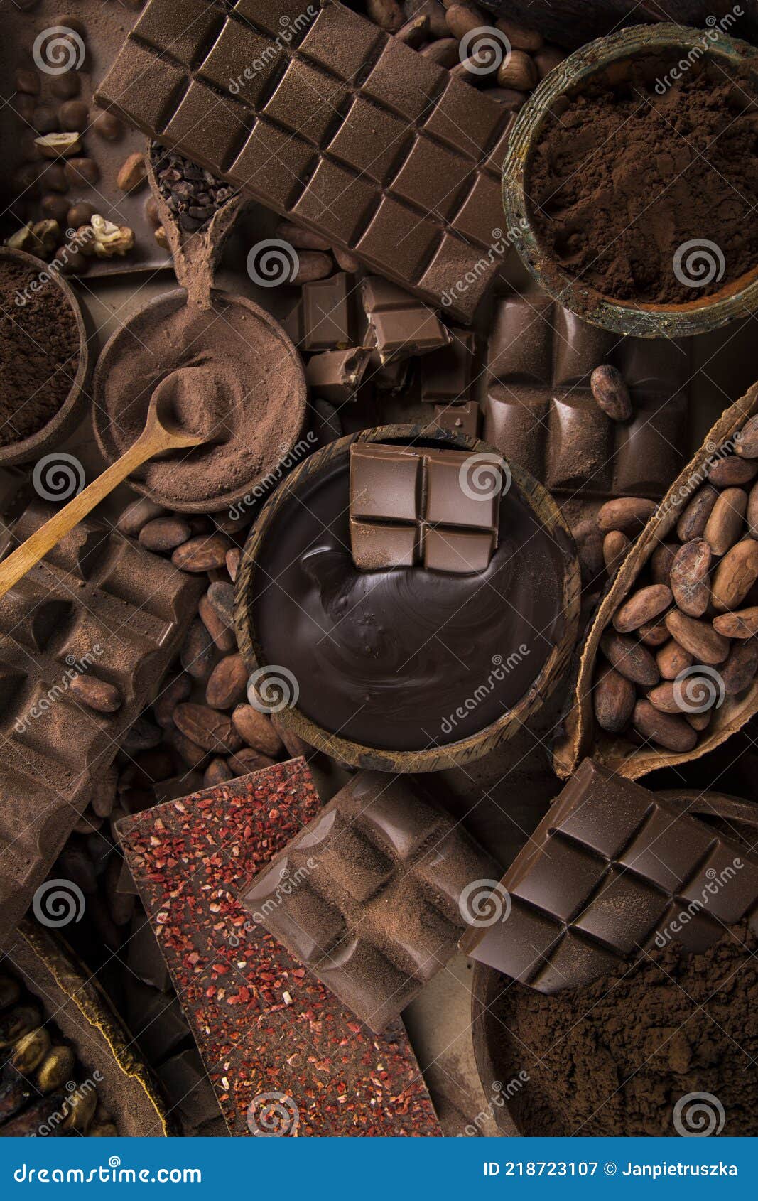 Set of Chocolate Candies Collection Stock Image - Image of crushed ...
