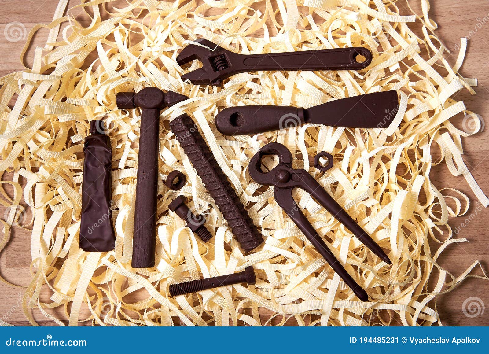 A set of chocolate tools stock image. Image of concept - 194485231