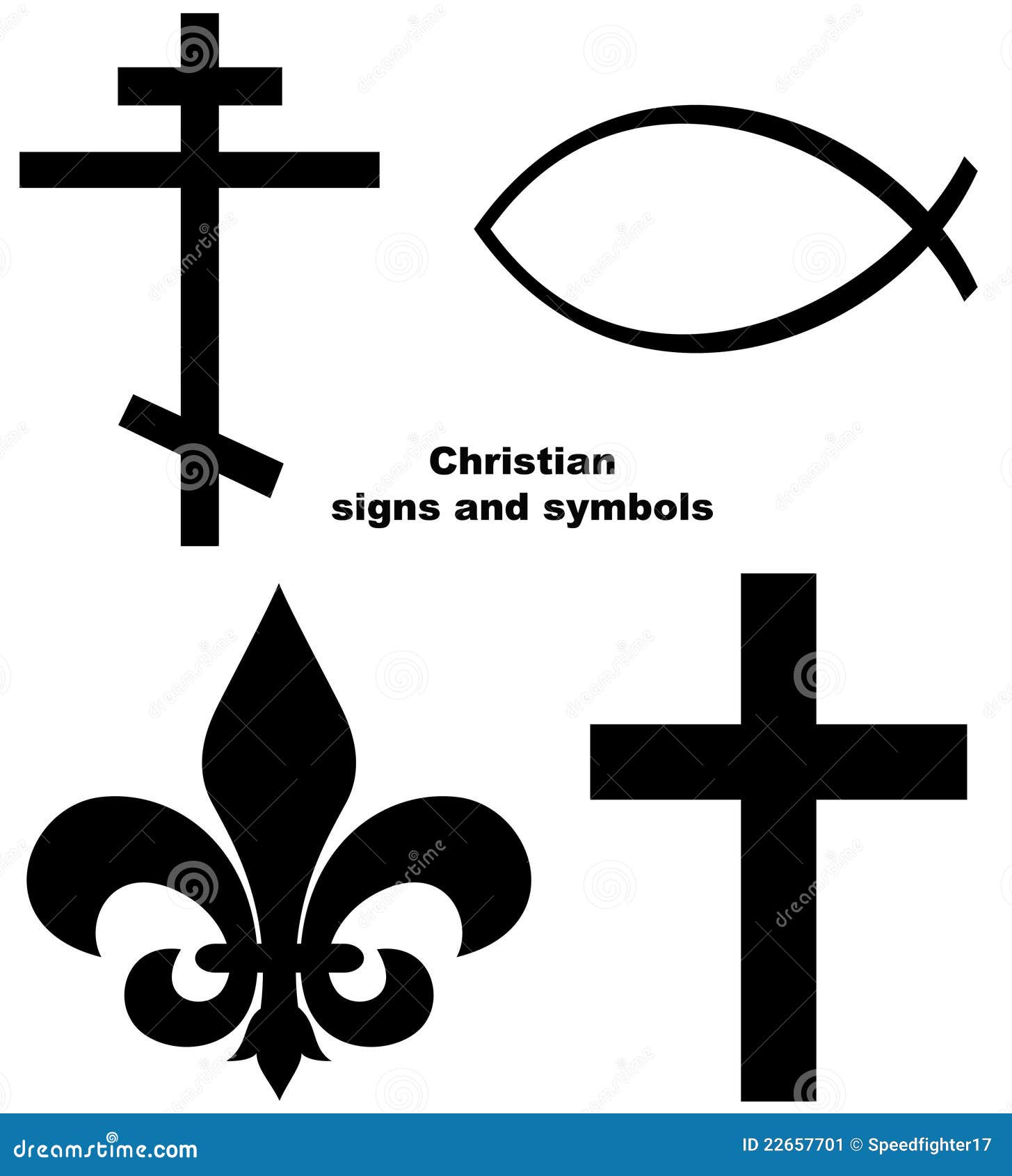 Christian Signs. Cartoon Vector | CartoonDealer.com #42360029
