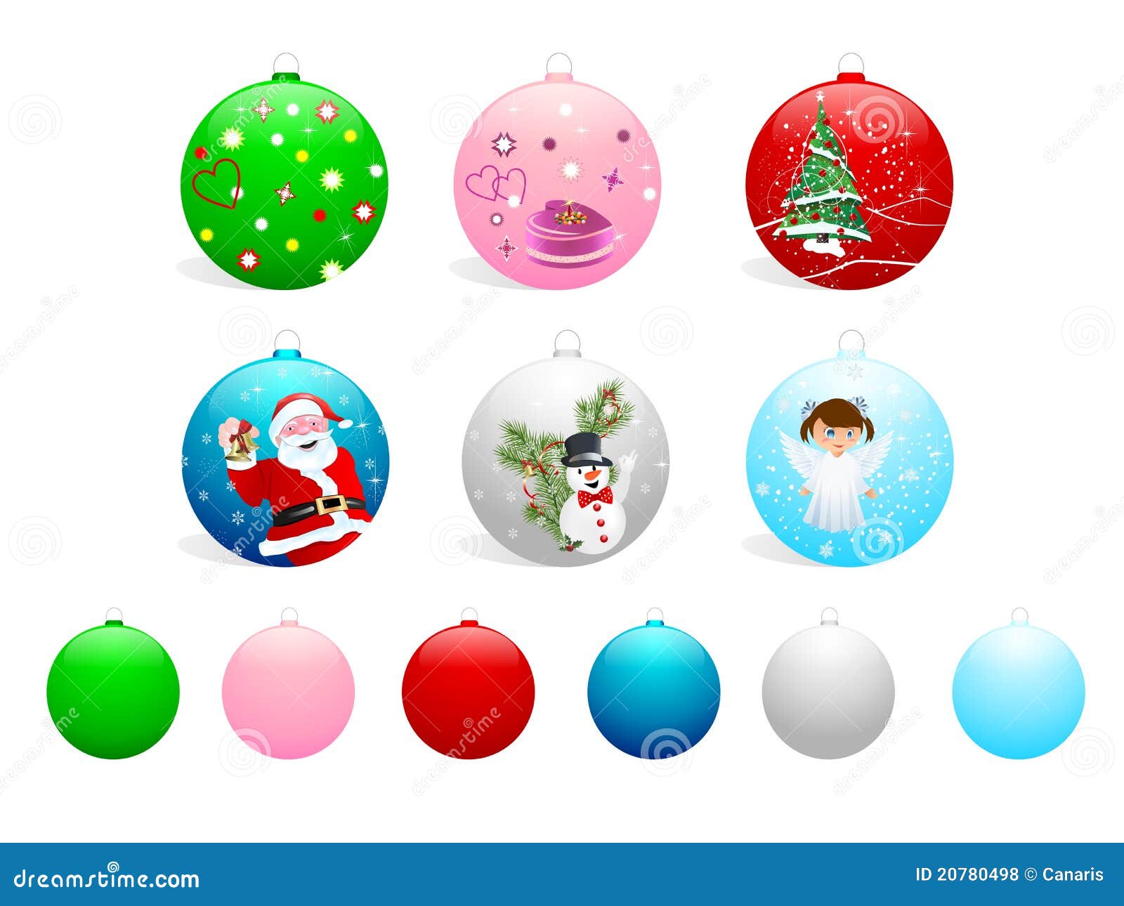 Set of Christmas Balls, Cdr Vector Stock Vector - Illustration of balls ...