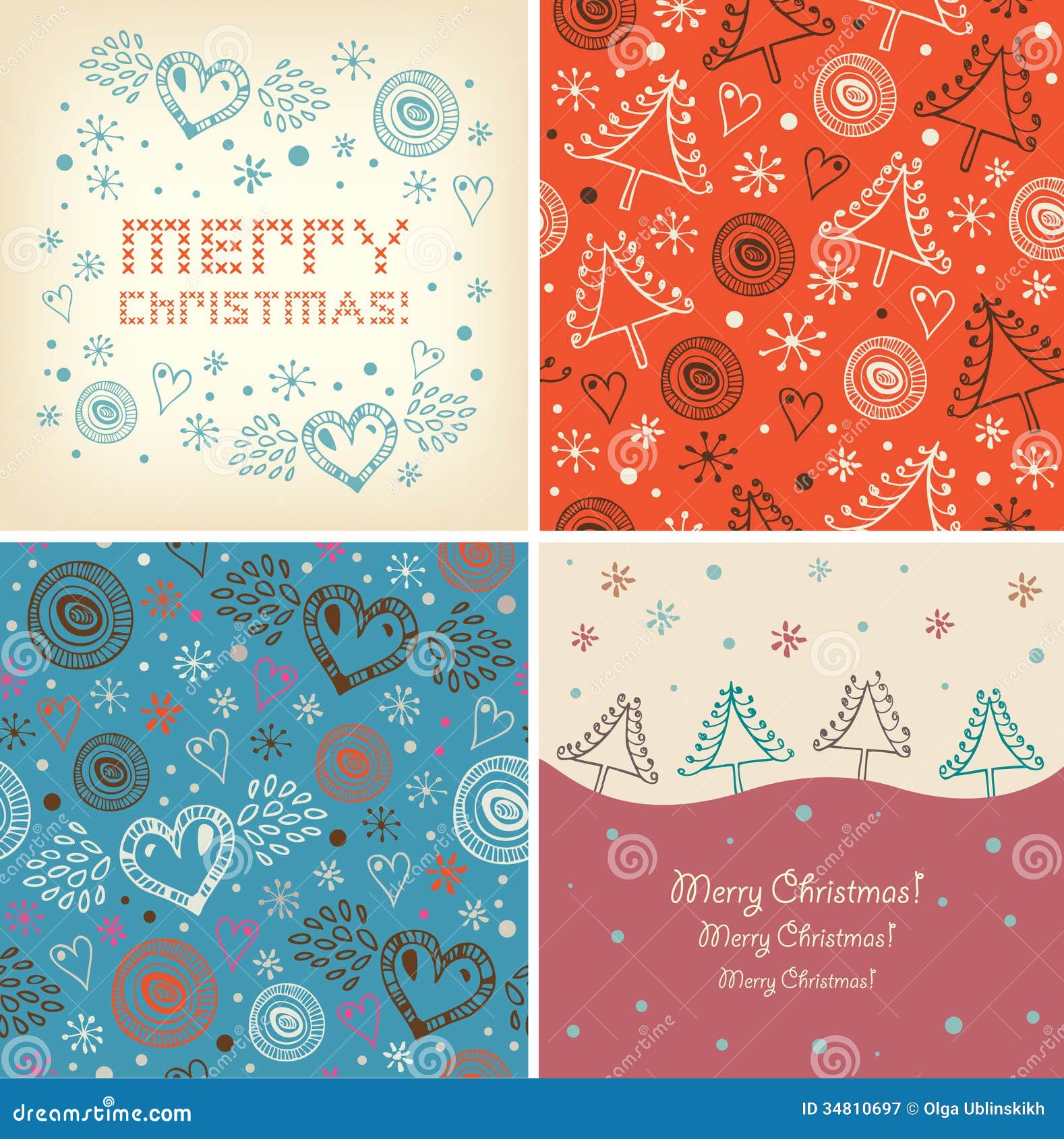 Set of Christmas banners stock illustration. Illustration of season ...
