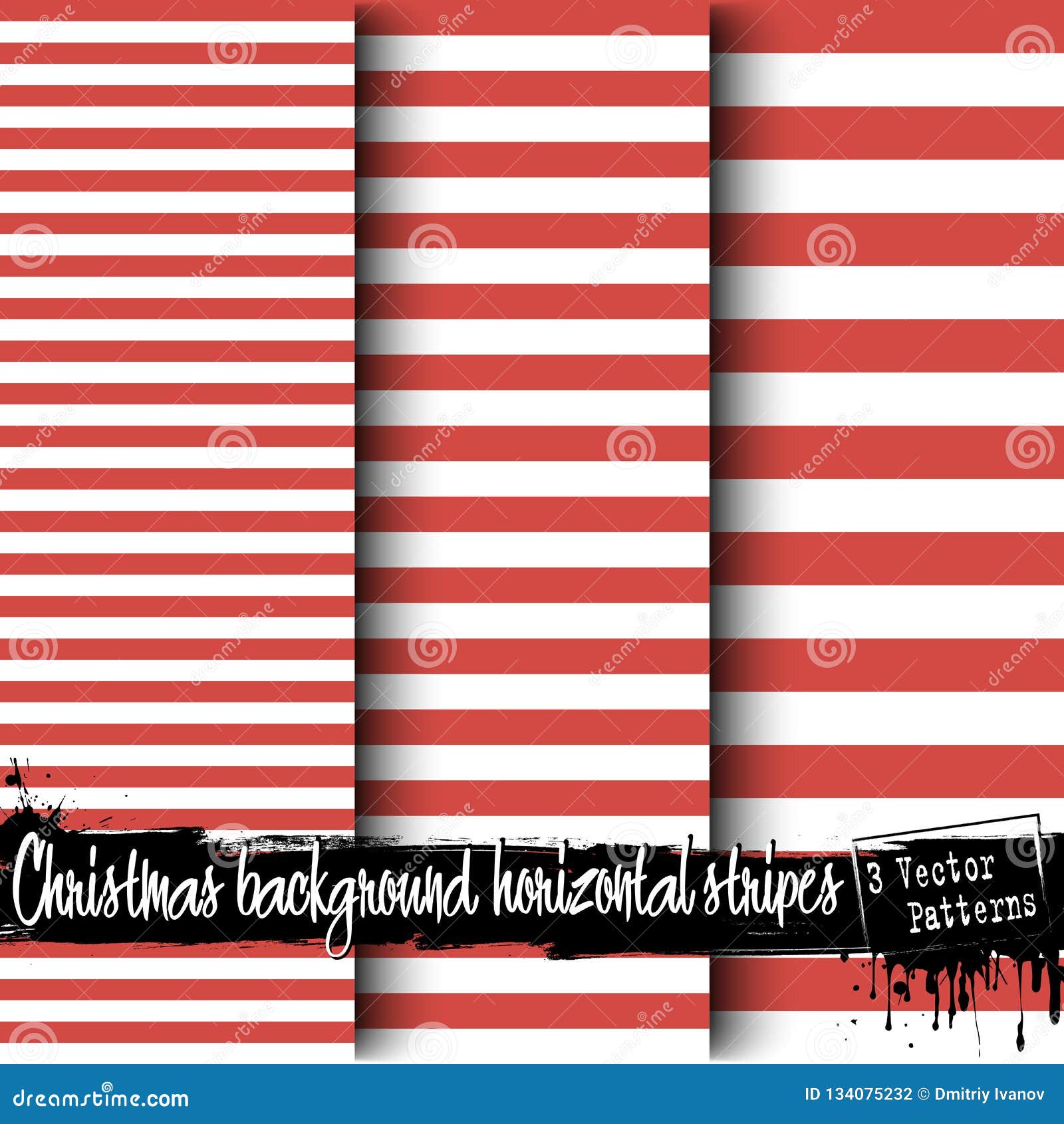 Set of Christmas Stripes Backgrounds Stock Vector - Illustration of ...