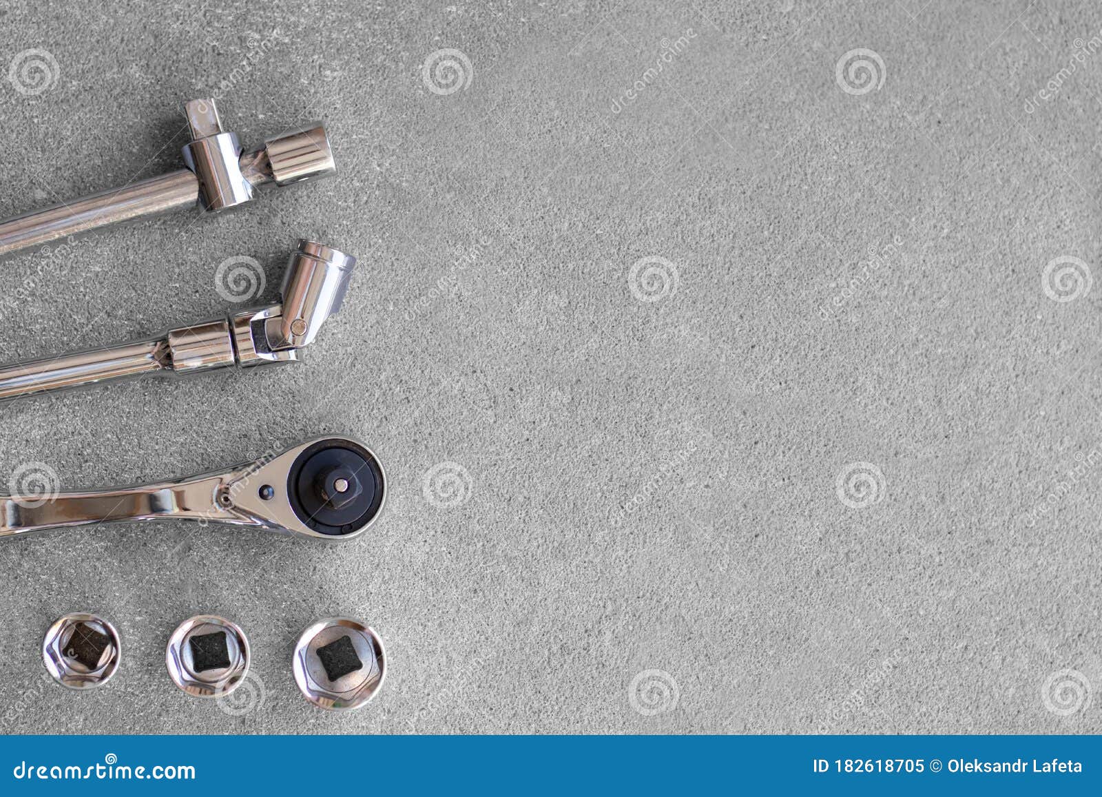 A Set of Chrome Keys for Car Service and Repair Stock Image - Image of ...