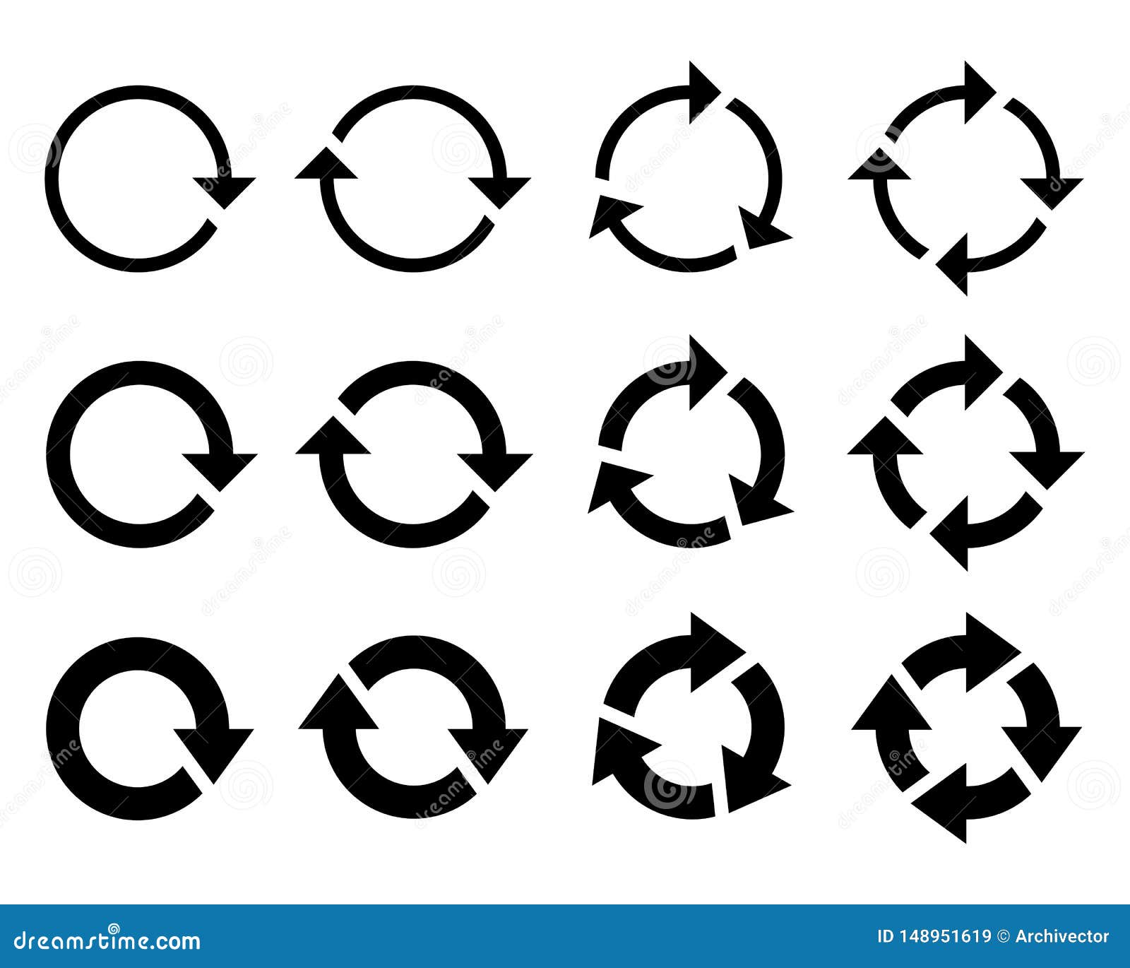Arrows Round Set Graphic Icons. Rotation Symbols Stock Vector ... Arrows Round Set Graphic Icons. Rotation Symbols Stock Vector ...