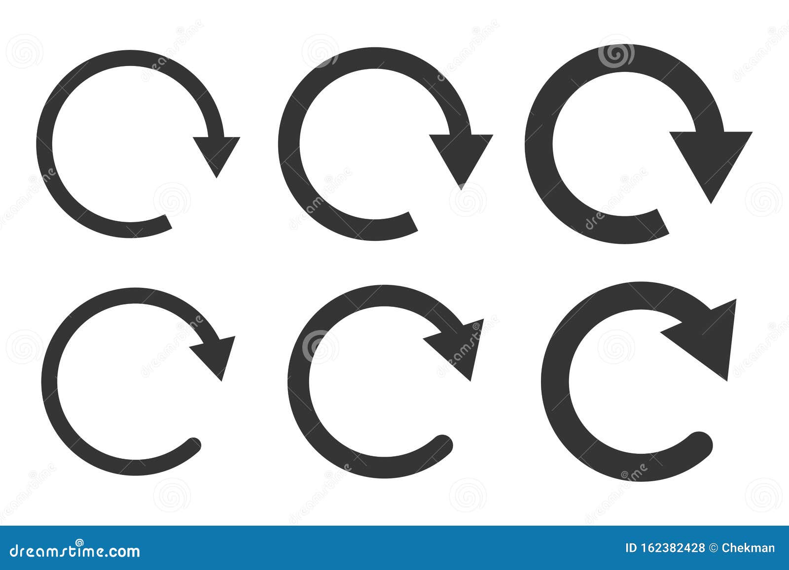 Circle arrows - vector stock illustration. Illustration of fast - 162382428