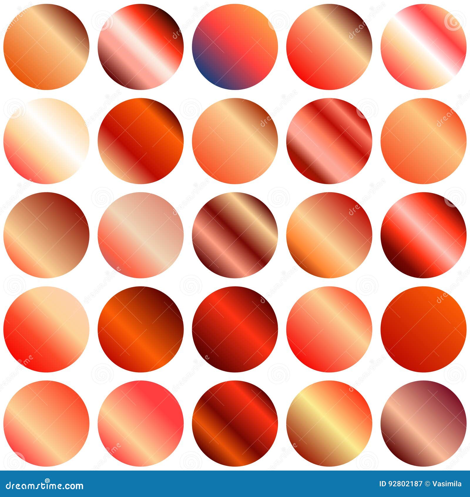 Set of Circle Gradient Backgrounds Stock Vector - Illustration of ...