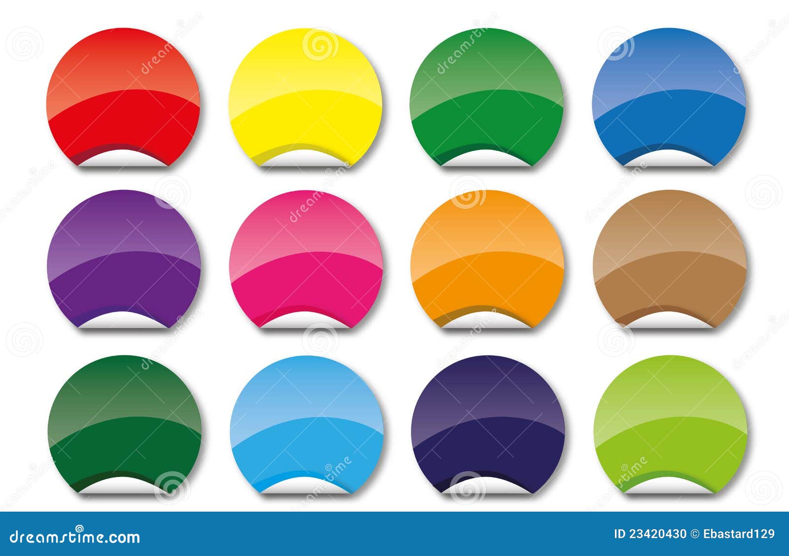 Set of circle icons stock illustration. Illustration of icon - 23420430