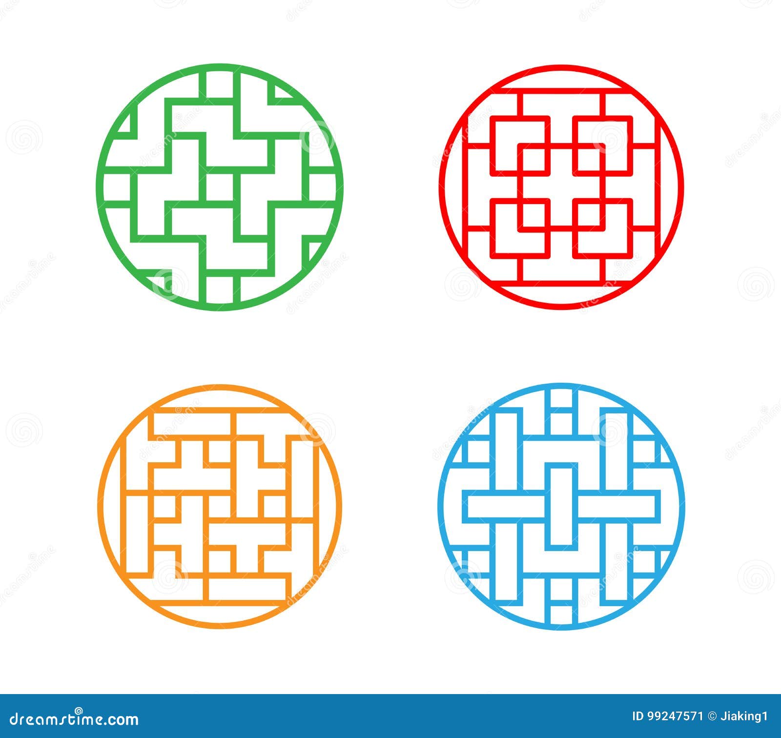 Korean Pattern. Pink Korean Traditional Pattern With Hand Drawn Circle ...