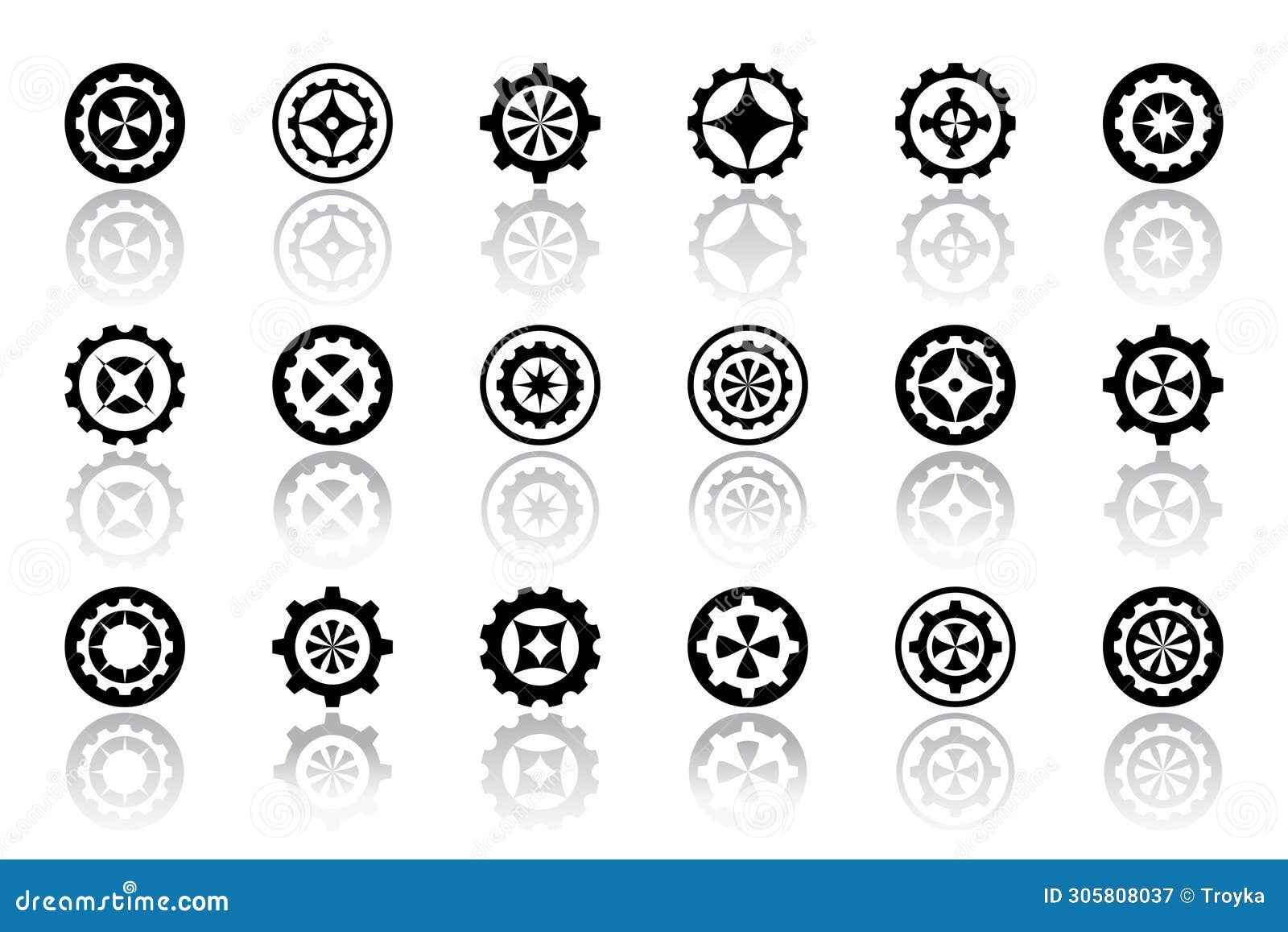 Rotation Gear Infographics Design Vector Illustration | CartoonDealer ...