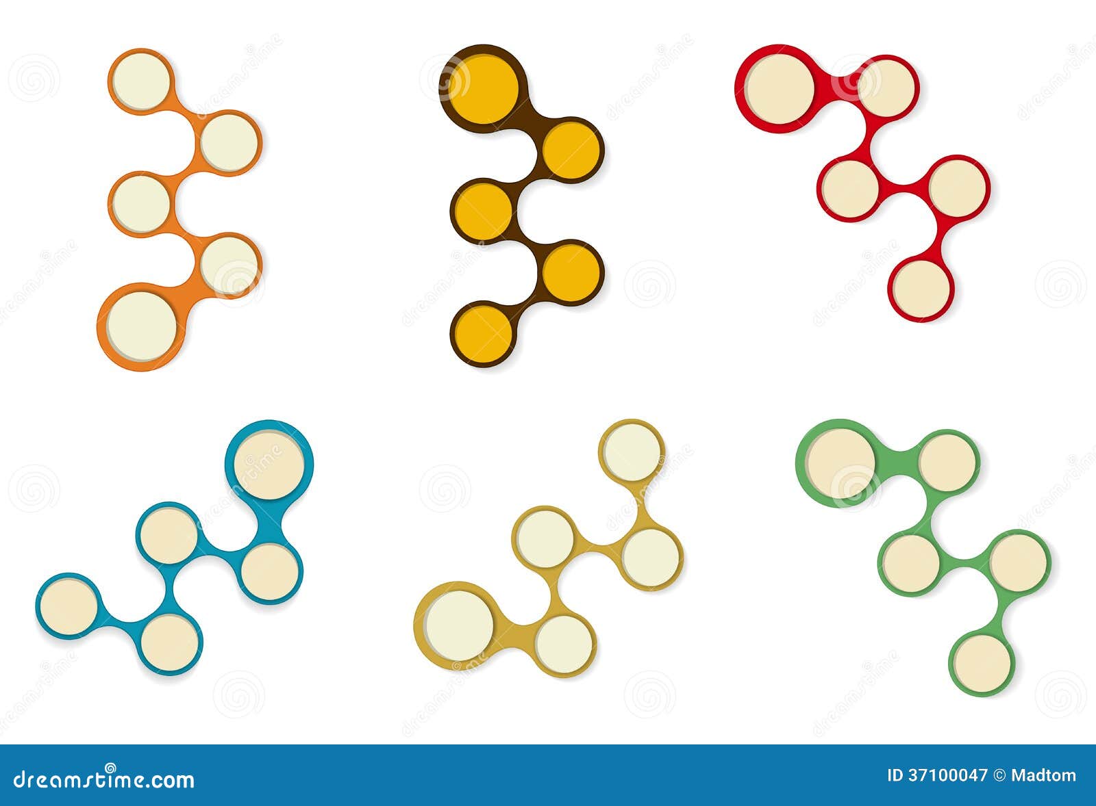 The set of circle schemes stock vector. Illustration of schedule - 37100047