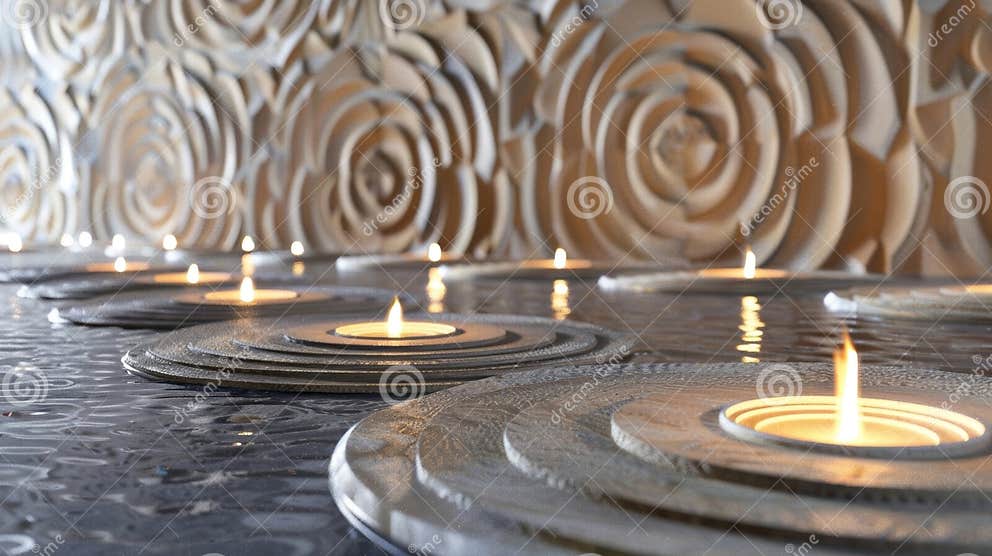 A Set of Circular Candles with Concentric Circles Carved on Their ... A Set of Circular Candles with Concentric Circles Carved on Their ...